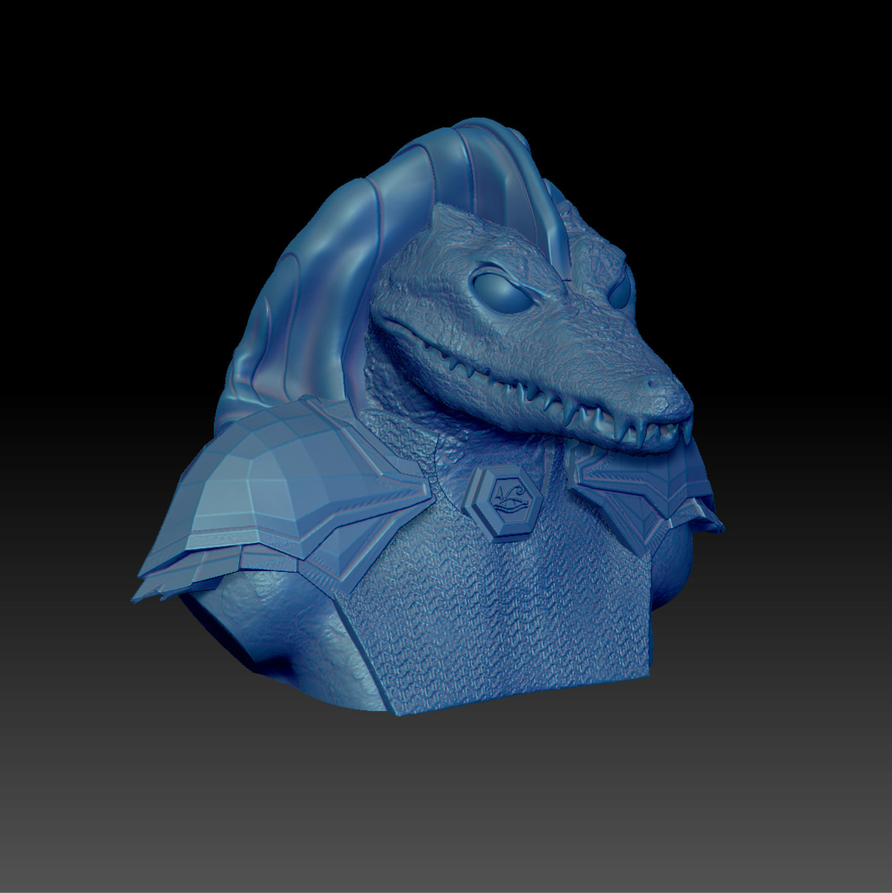 Egyptian God Sobek - Anubis Bust 3D model 3D printable | CGTrader