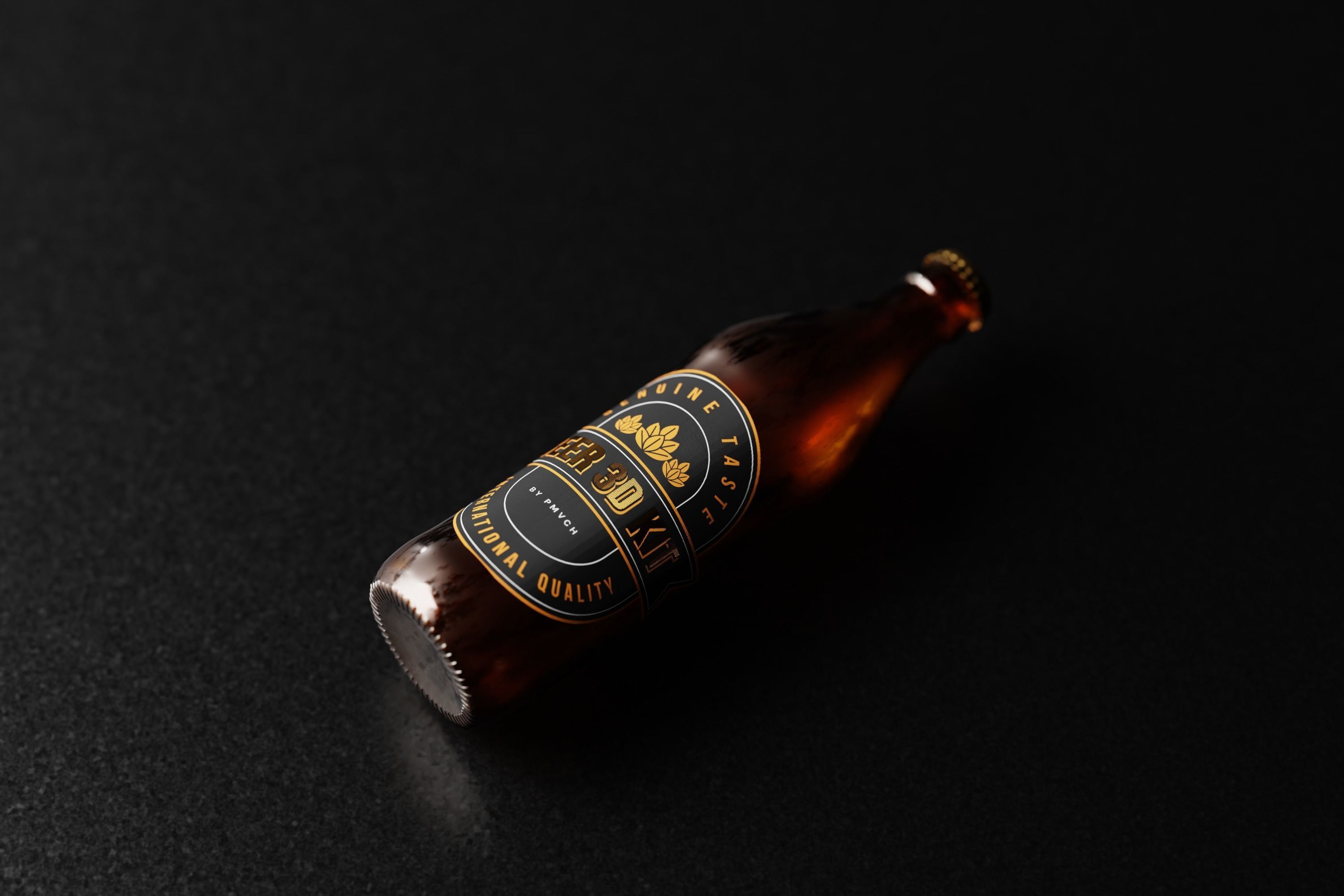 3D model Euro Beer Bottle VR / AR / low-poly | CGTrader