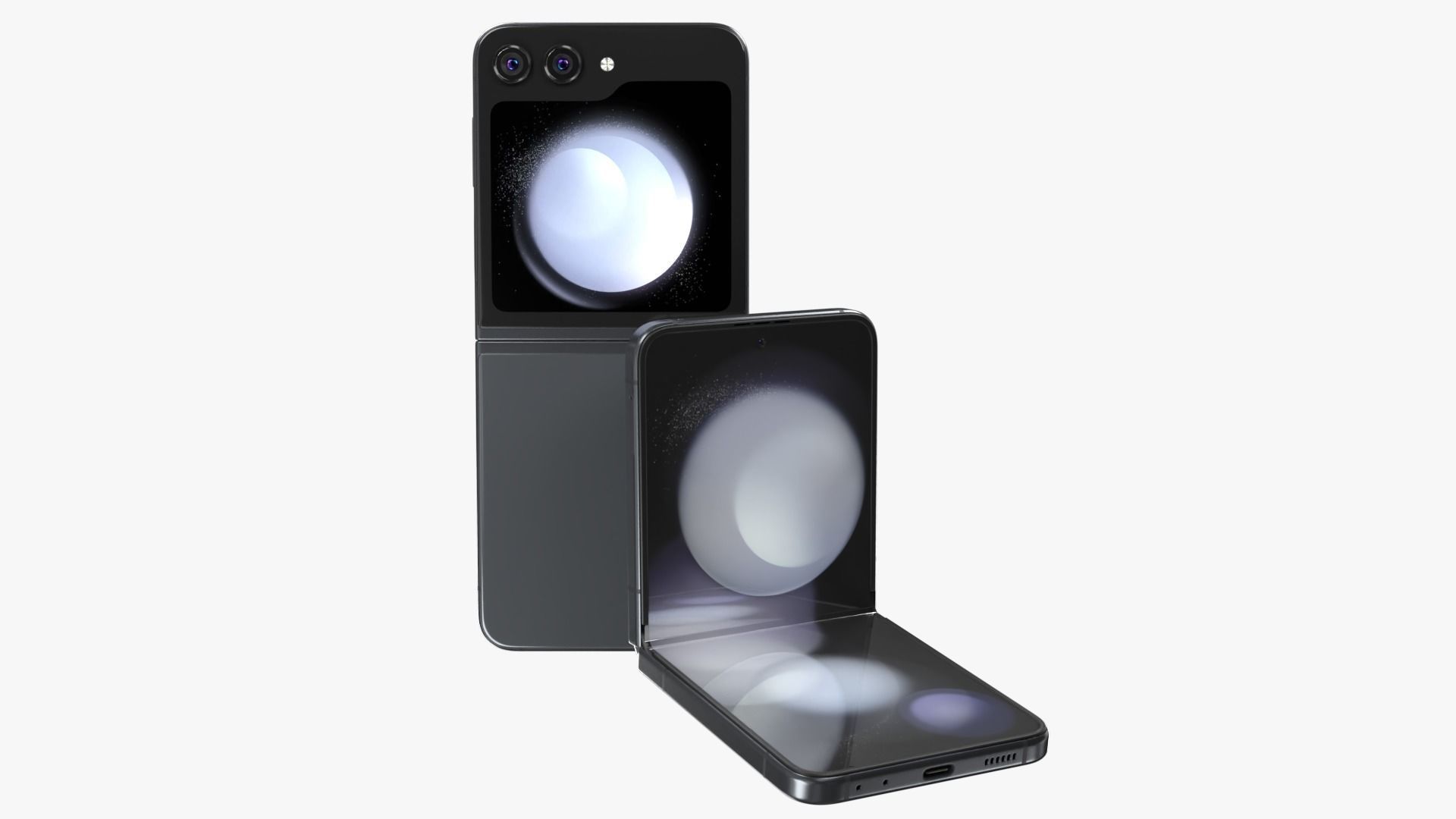 3D model Samsung Galaxy Z Flip 5 Graphite VR / AR / low-poly | CGTrader