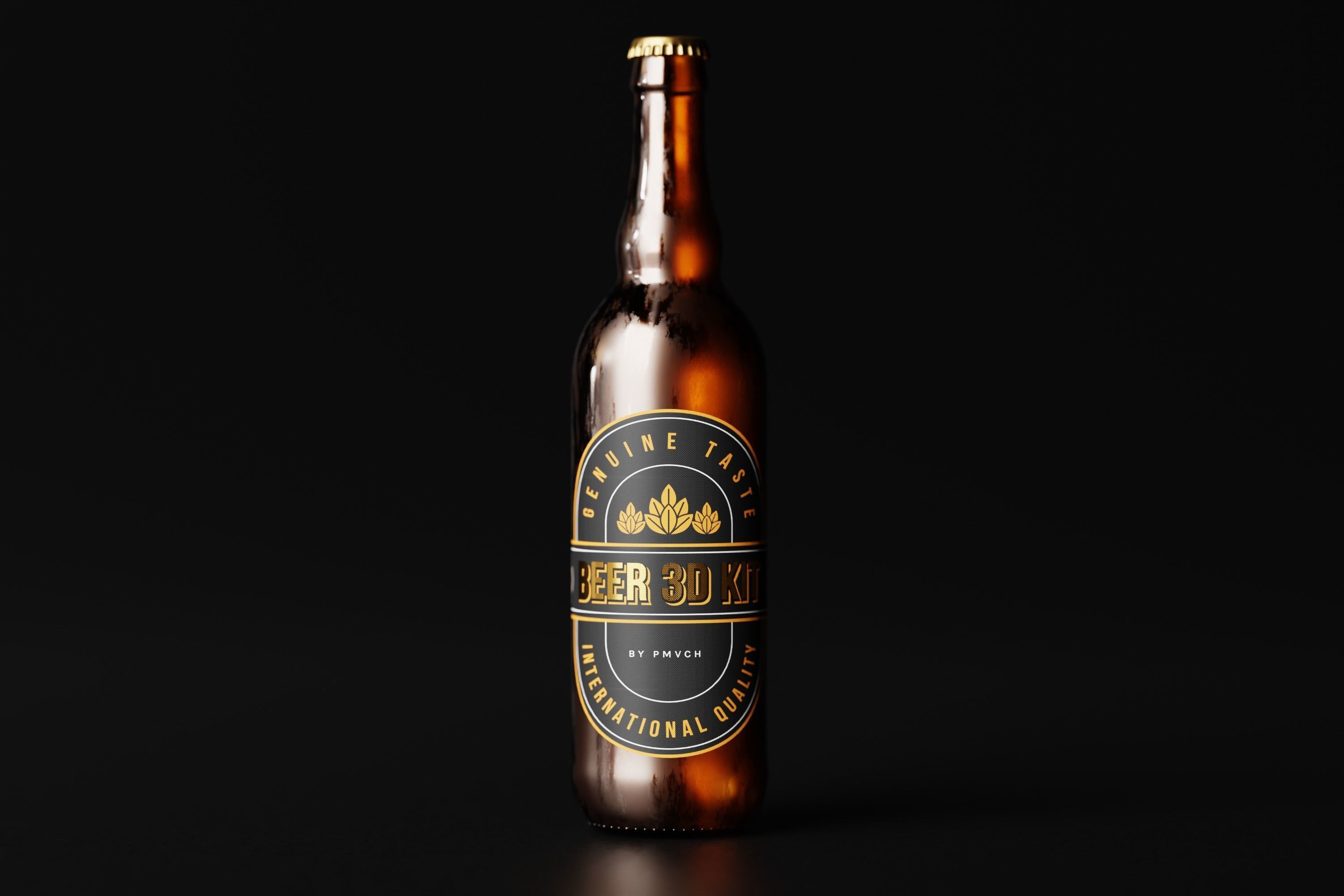 3D model Bomber Beer Bottle VR / AR / low-poly | CGTrader