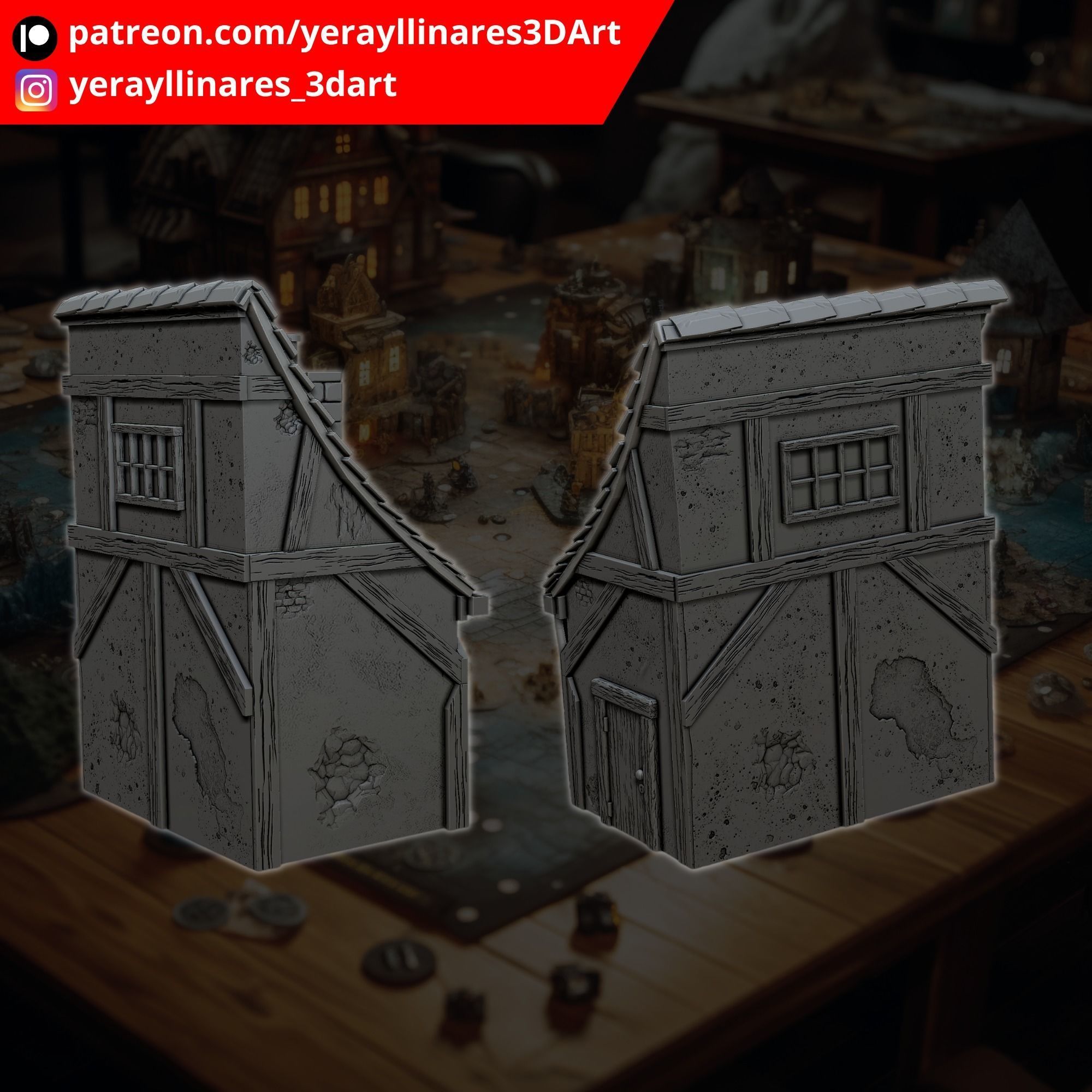 Cottage 3 - Wargaming Terrain 3D model 3D printable | CGTrader