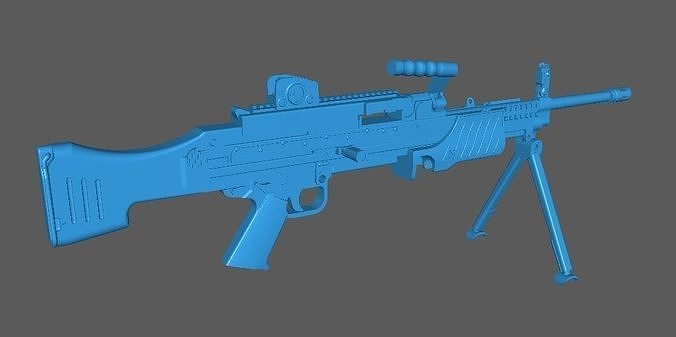 HK MG4 FOR ACTION FIGURES 3D PRINT MODEL 3D model 3D printable | CGTrader