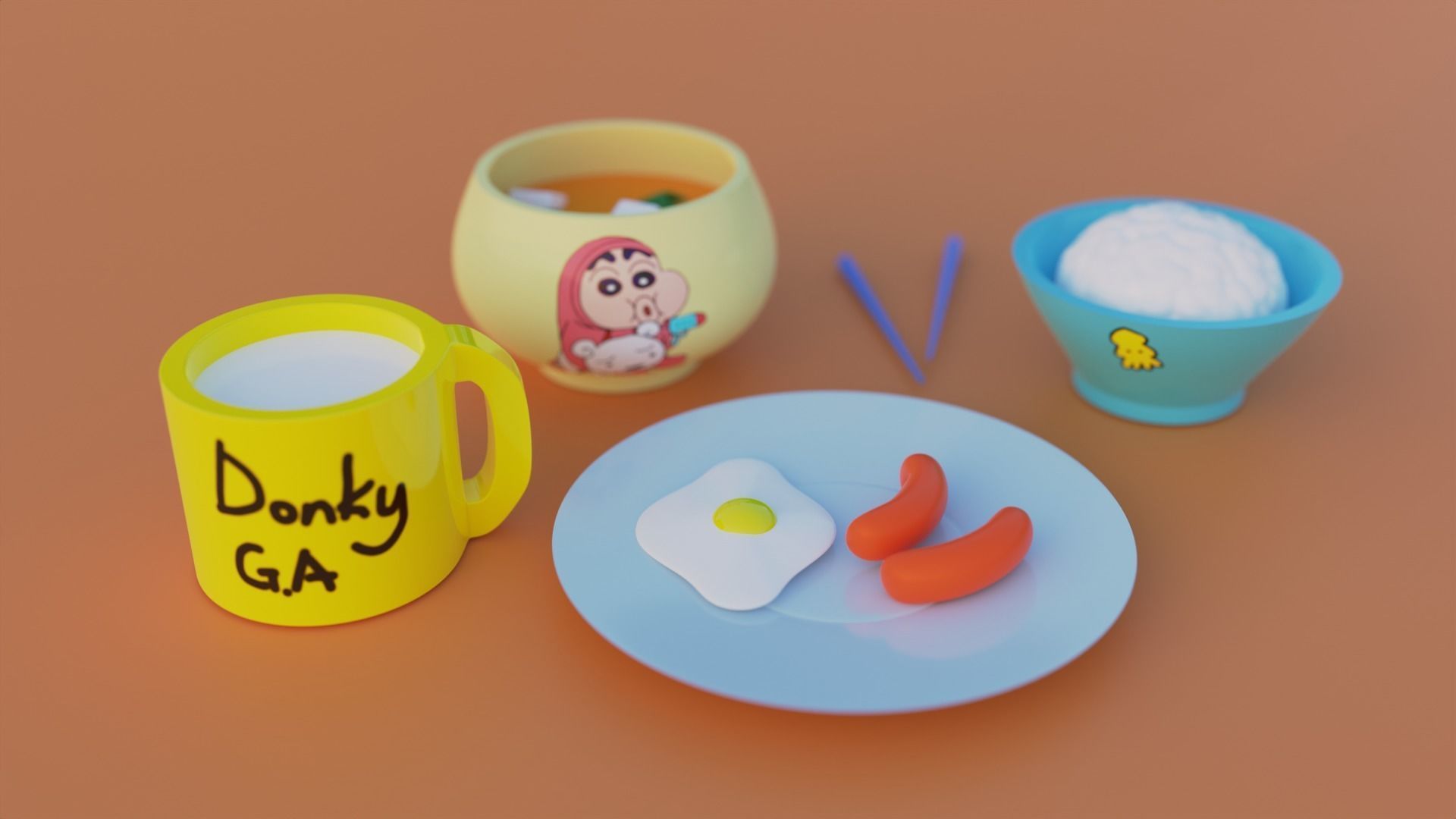 3D model rice rice VR / AR / low-poly | CGTrader