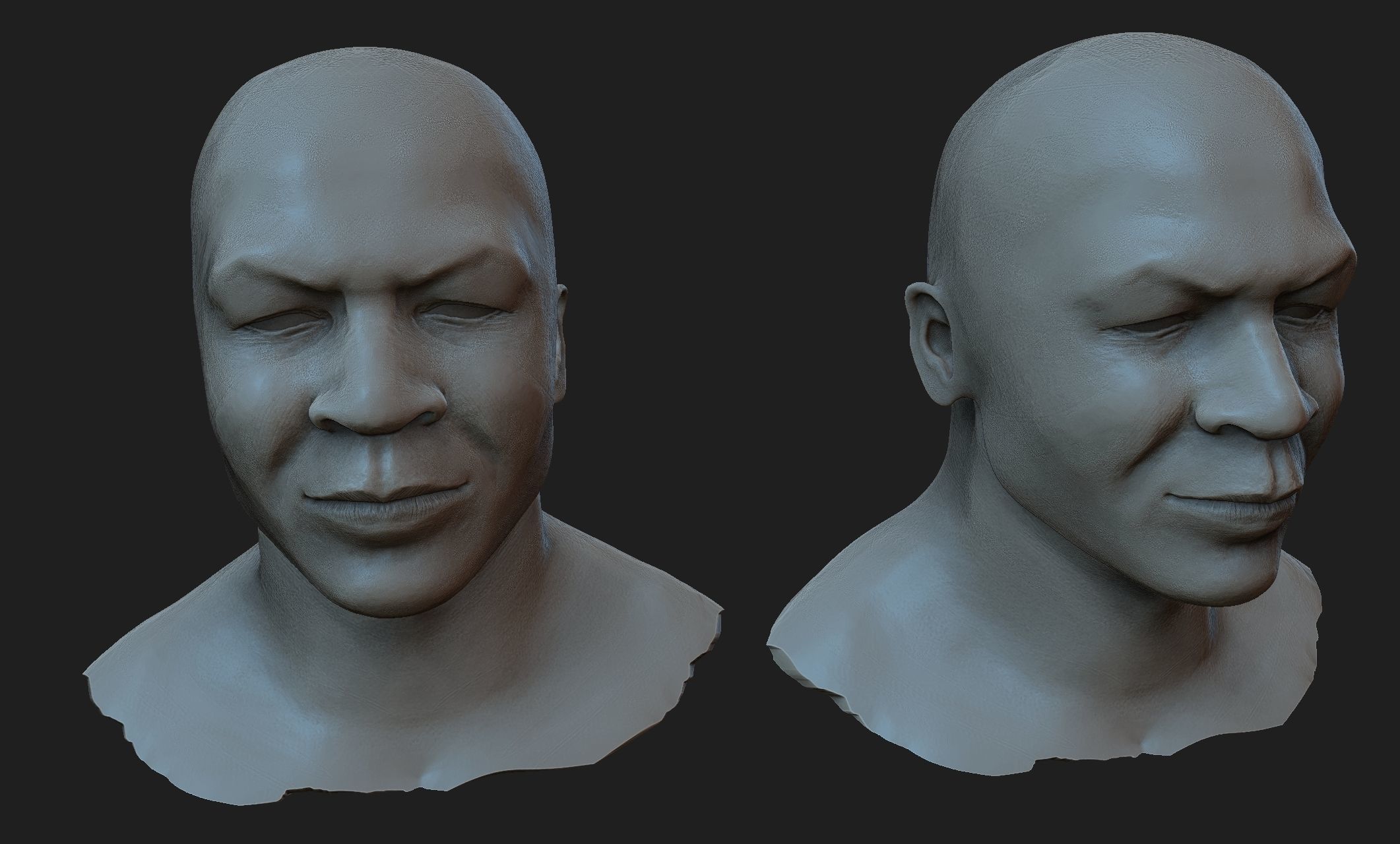 Mike Tyson 3D model 3D printable | CGTrader