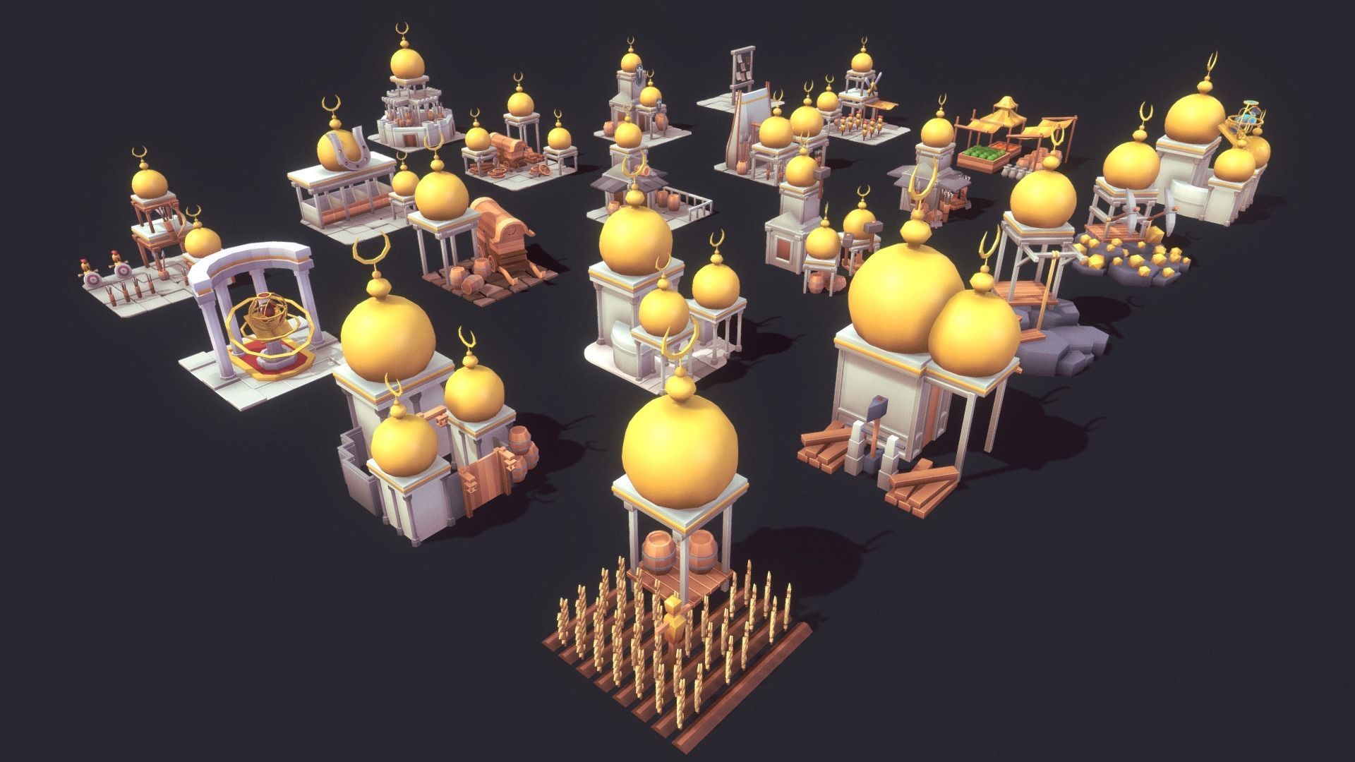 3D model RTS Building Asset Pack VR / AR / low-poly | CGTrader