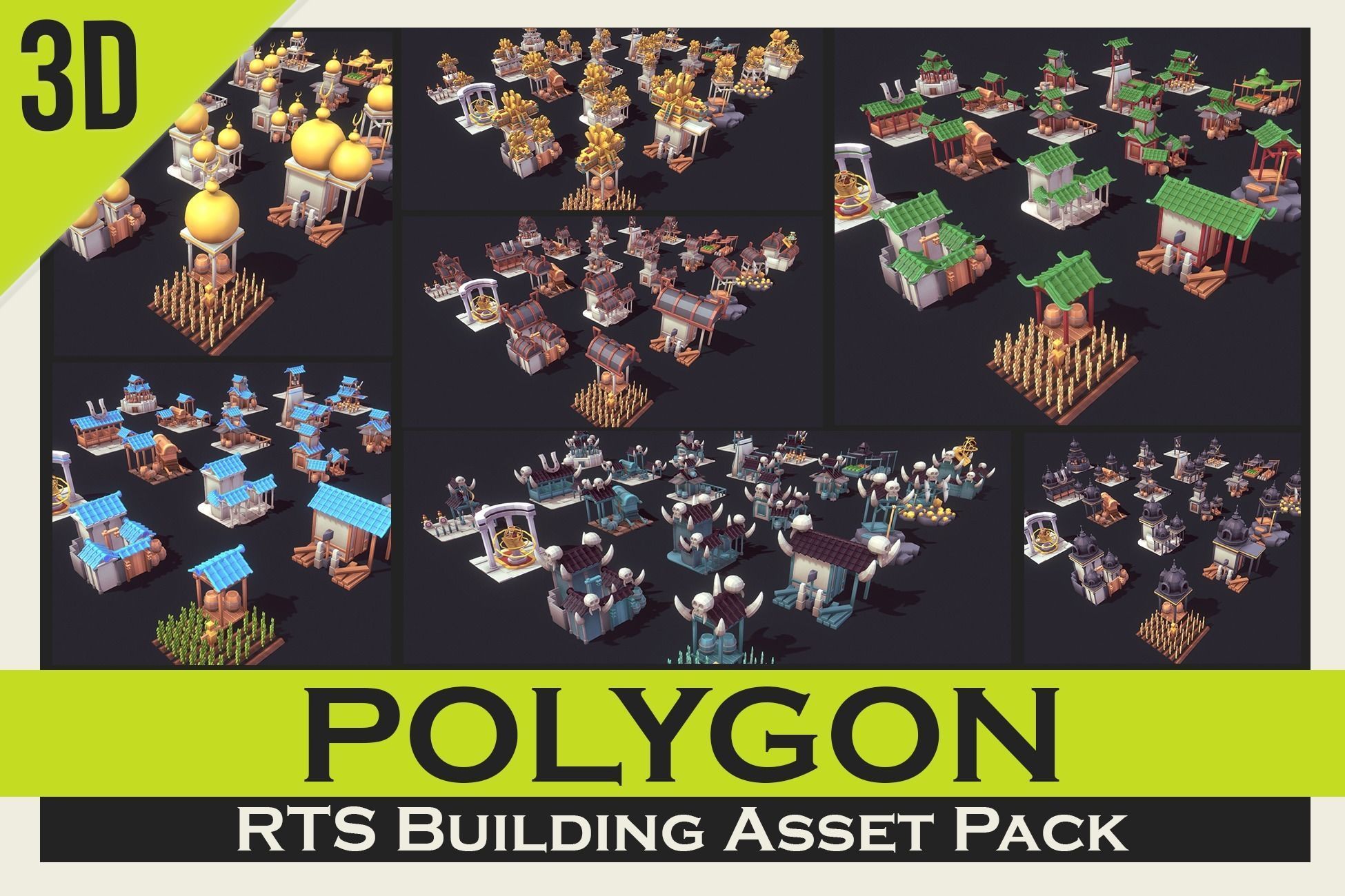 3D model RTS Building Asset Pack VR / AR / low-poly | CGTrader