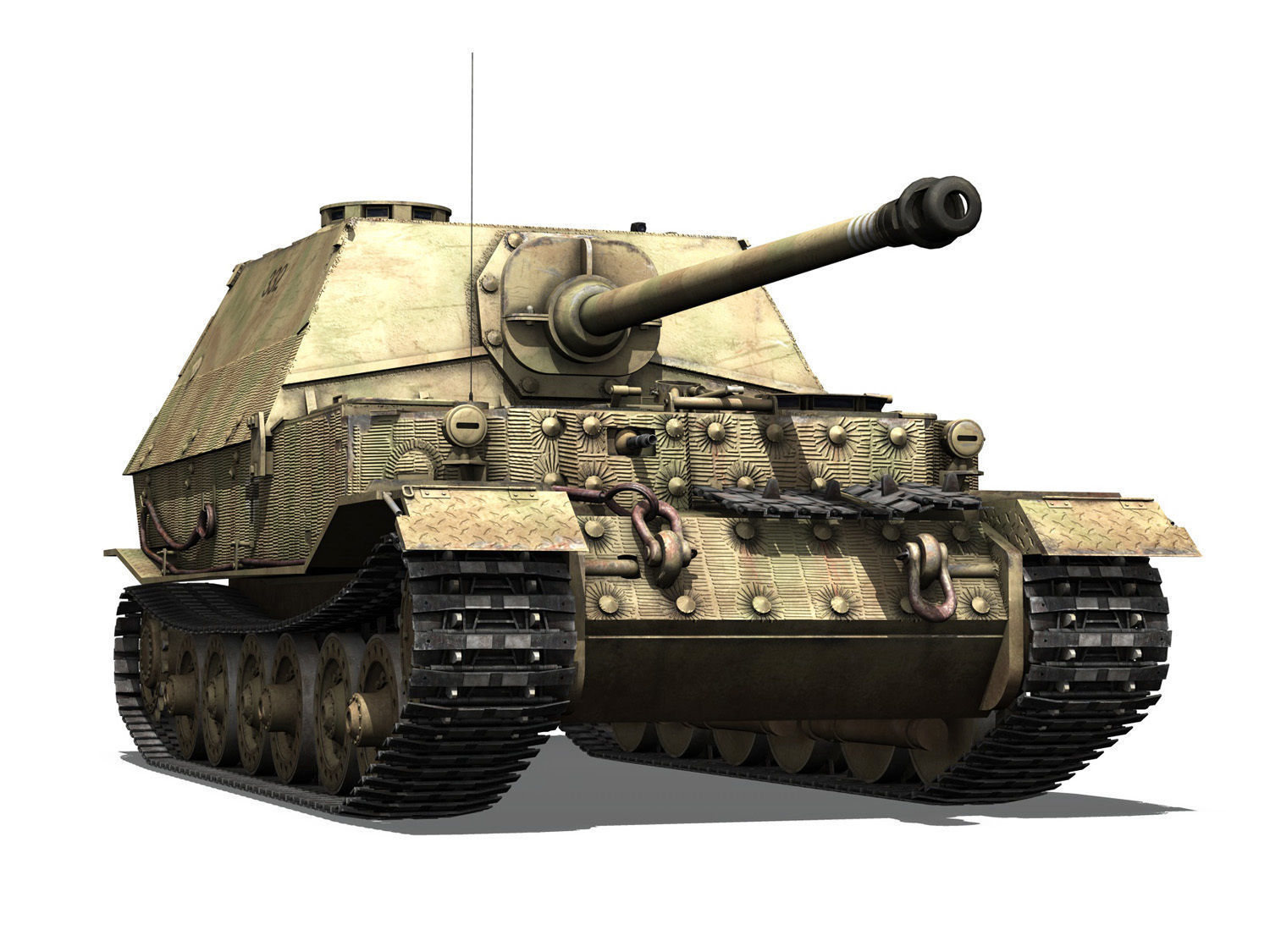 Elefant Tank destroyer - Tiger P - 332 3D model | CGTrader