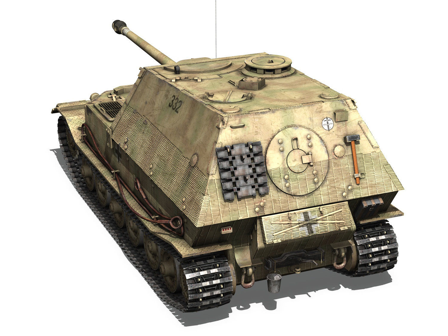 Elefant Tank destroyer - Tiger P - 332 3D model | CGTrader