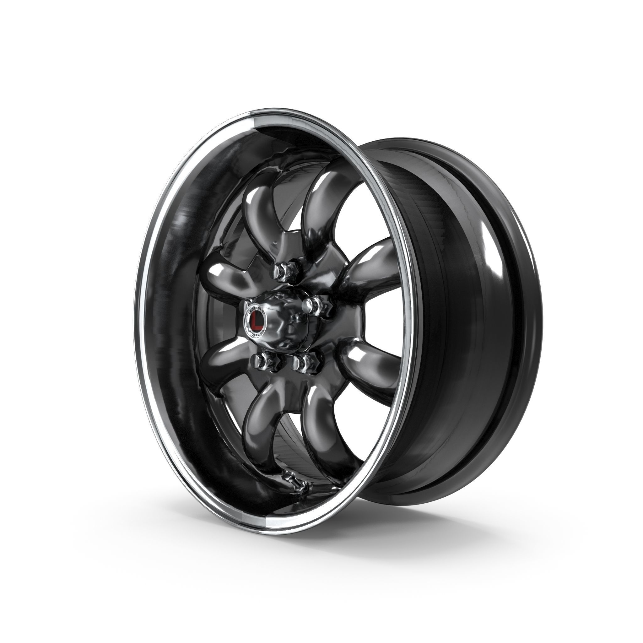 Legendary Wheel Co Minilite LW80 Charcoal 3D model | CGTrader