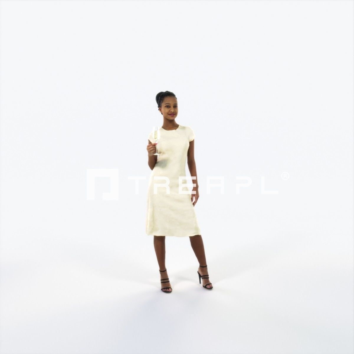 3D model May 12D Holding Event Elegant Woman VR / AR / low-poly | CGTrader
