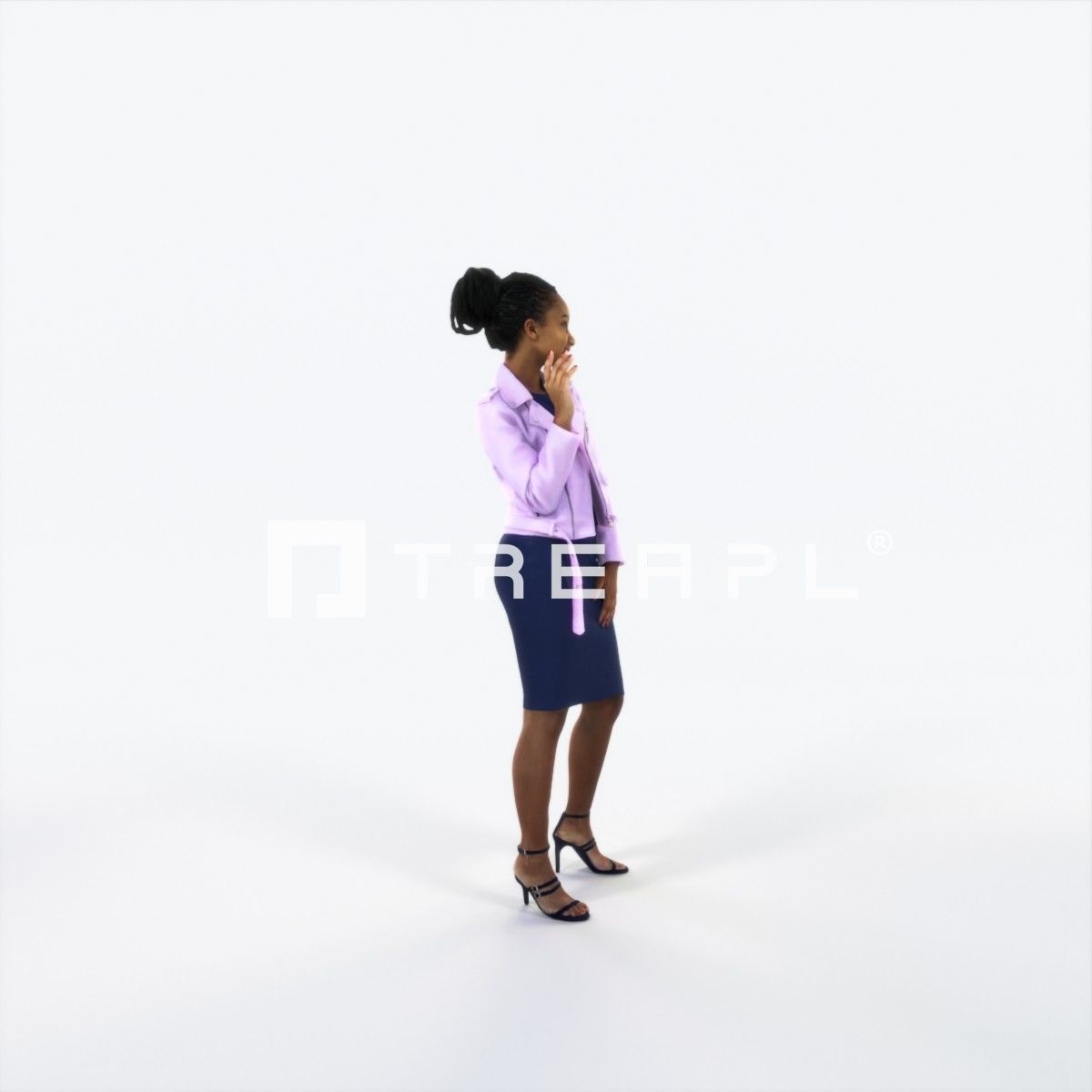 3D model May 12K waving Casual Woman VR / AR / low-poly | CGTrader