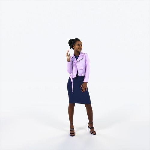 3D model May 12K waving Casual Woman VR / AR / low-poly | CGTrader