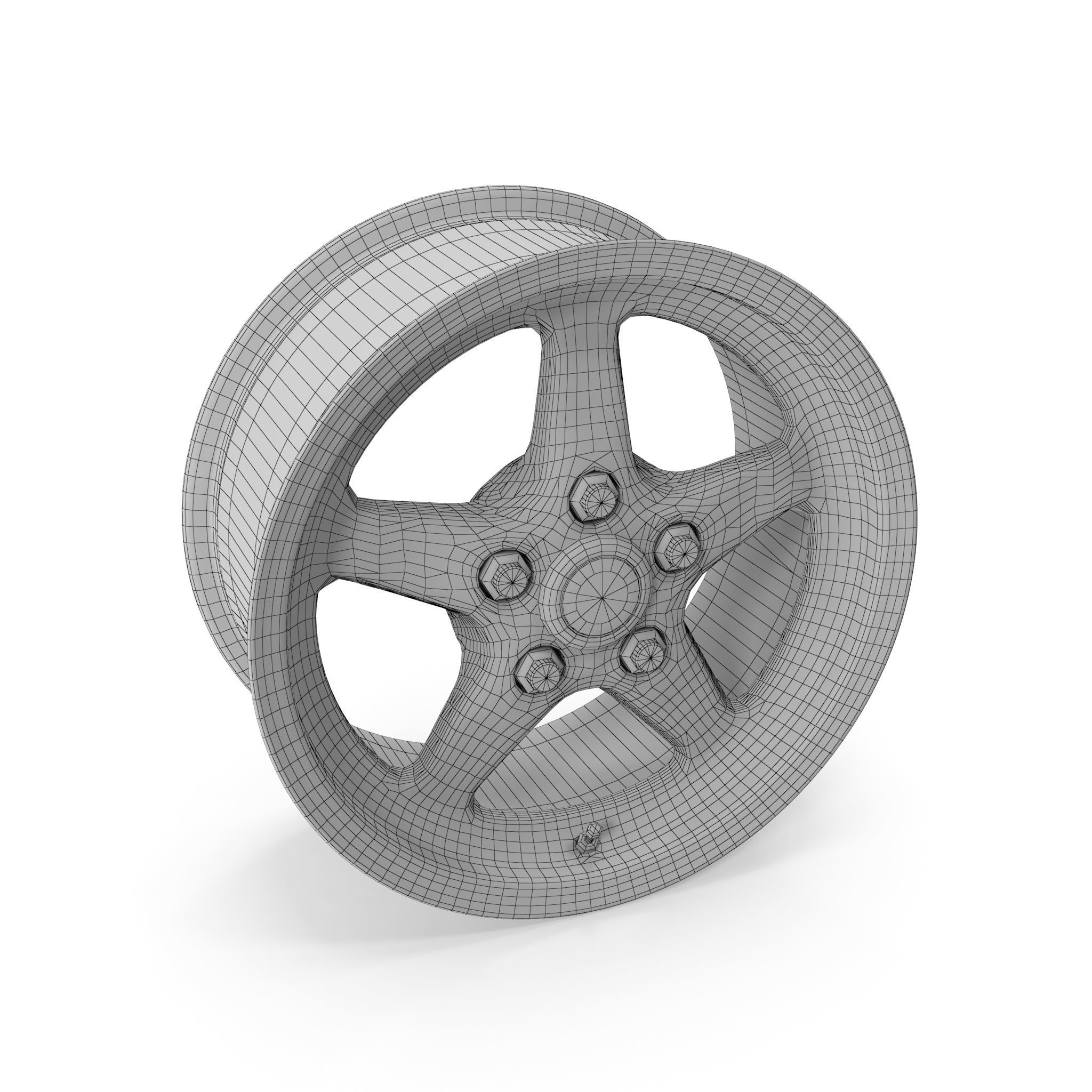 Race Star Industries Wheel Drag Star Polished 3D model | CGTrader