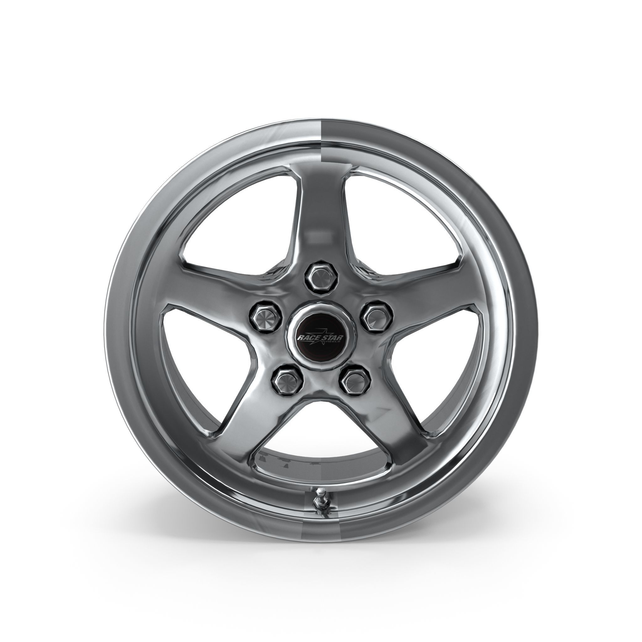 Race Star Industries Wheel Drag Star Polished 3D model | CGTrader