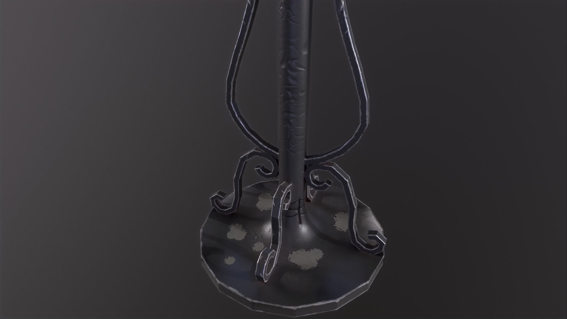 3D model Stylized Candlestick Crystal PBR VR / AR / low-poly | CGTrader