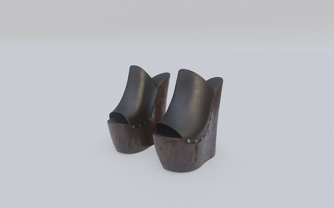 3D model Miyo Shoes Wedge VR / AR / low-poly | CGTrader