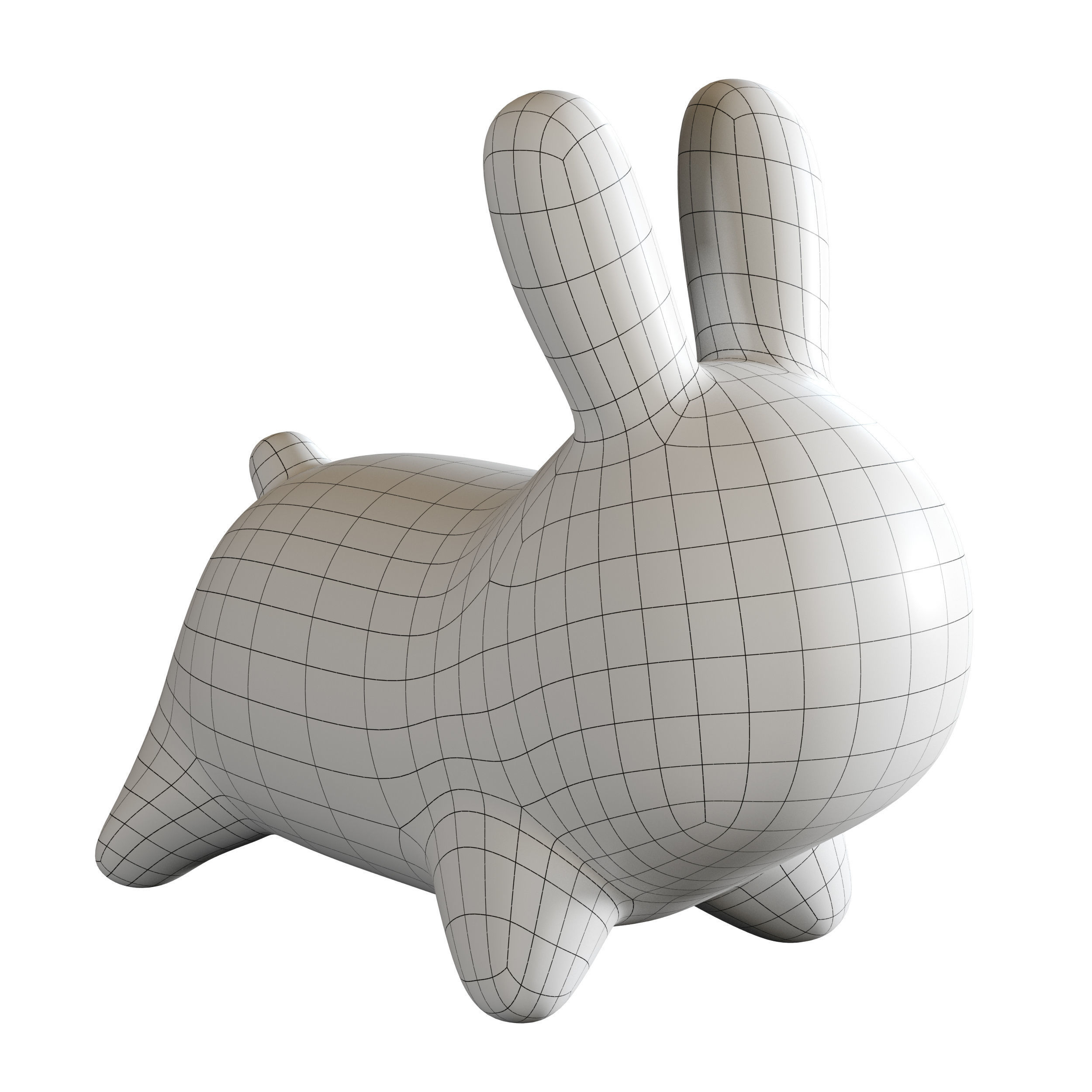 Cartoon Rabbit Stool 3D model | CGTrader