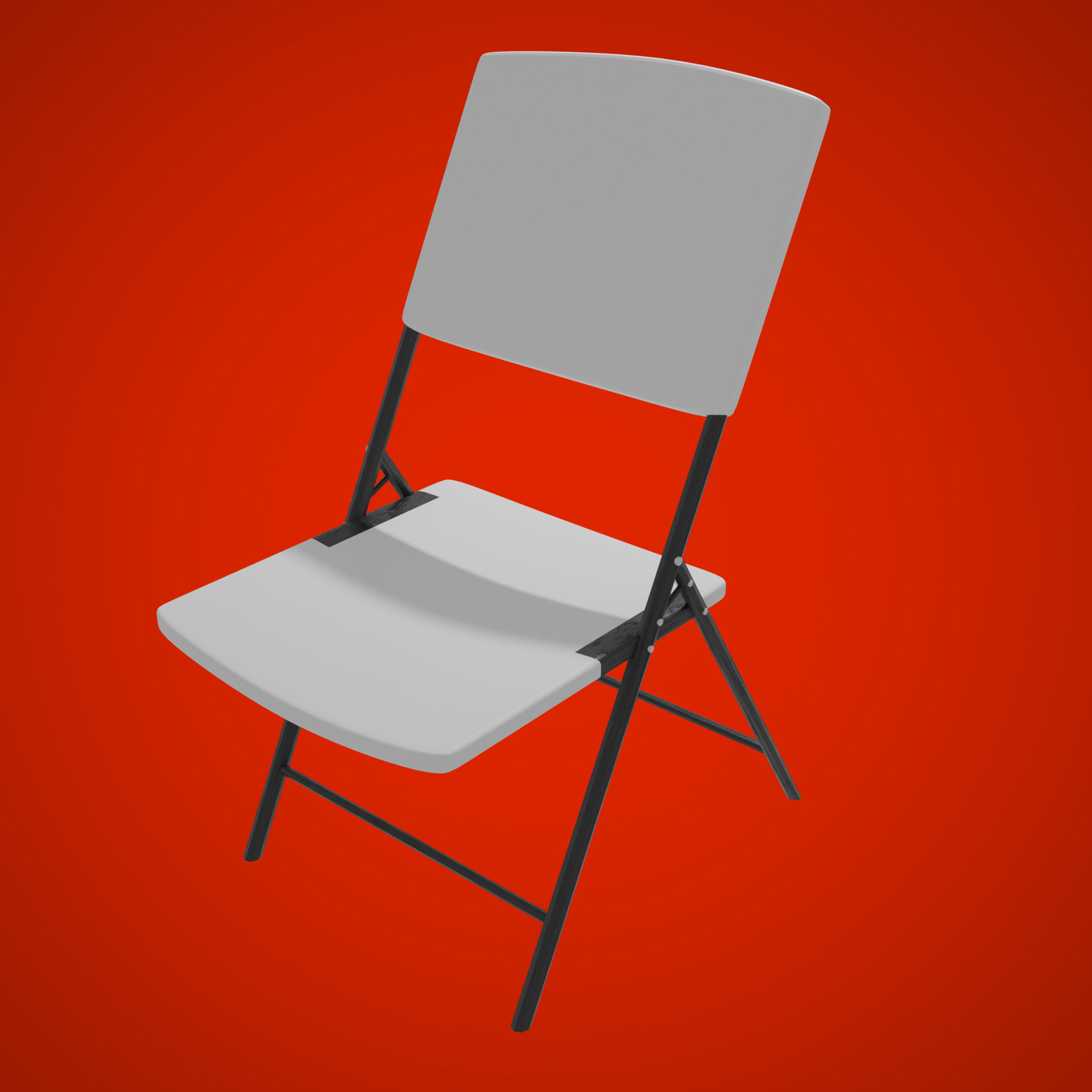 3D model Folding Chair Realistic Plastic VR / AR / low-poly | CGTrader