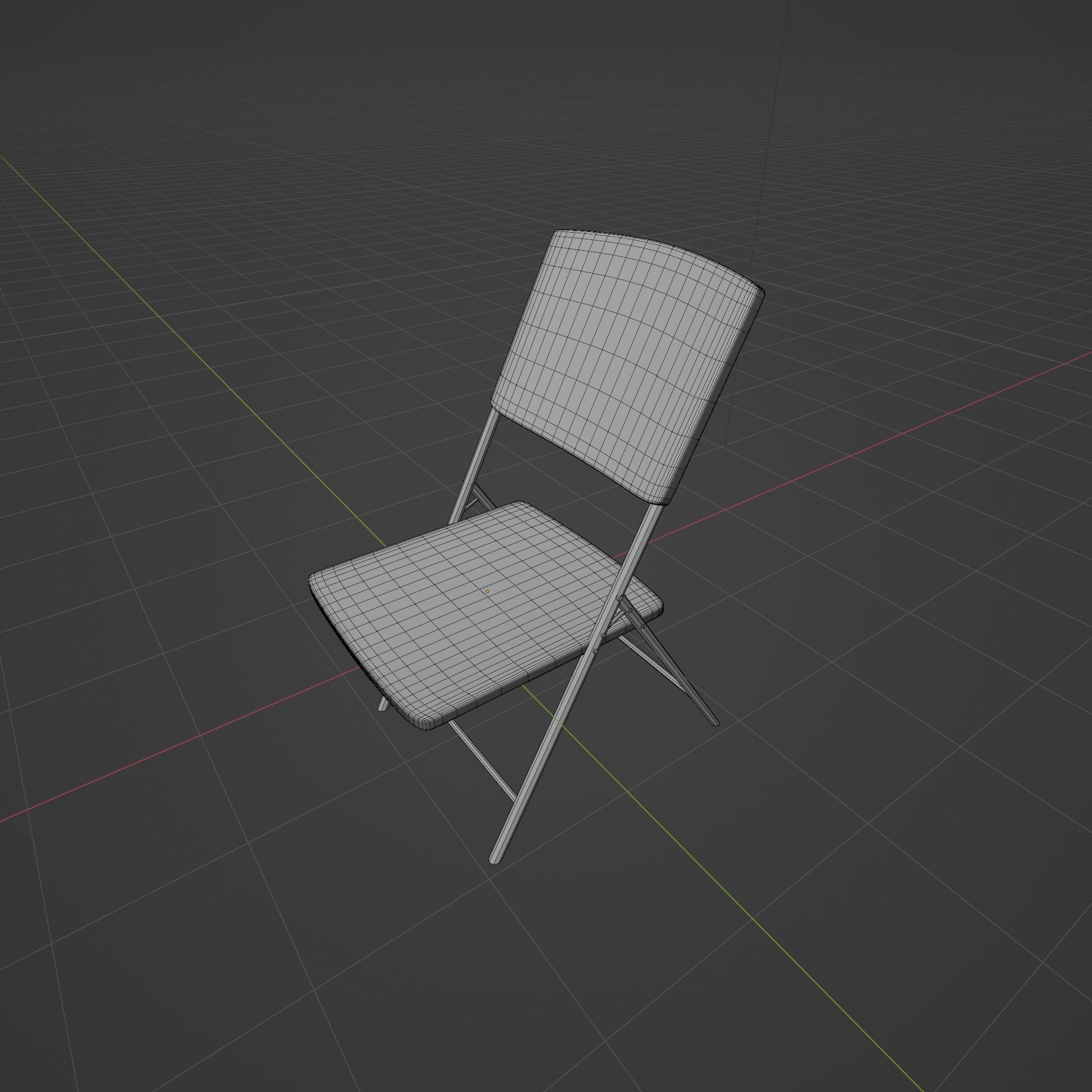 3D model Folding Chair Realistic Plastic VR / AR / low-poly | CGTrader