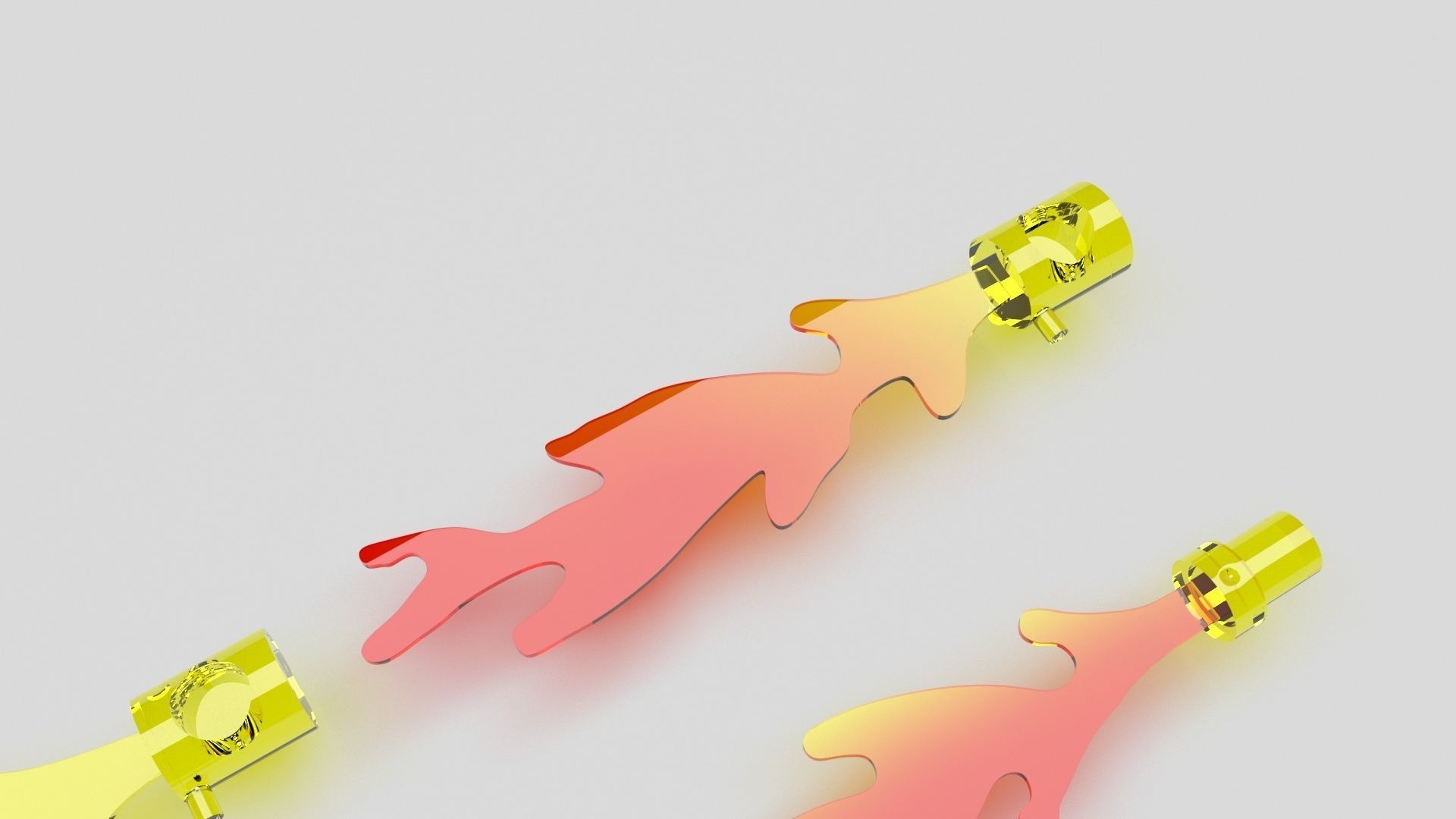 Lego Flames Set 3D model | CGTrader