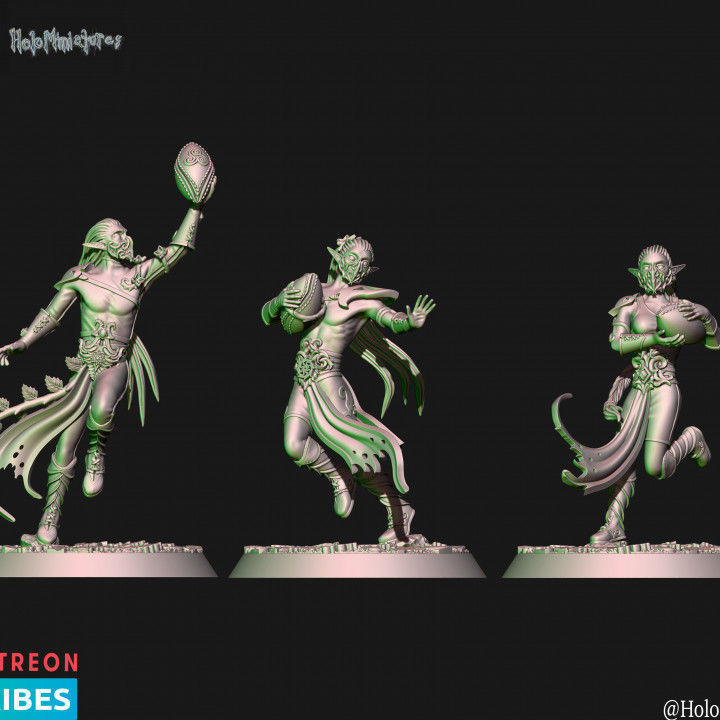 wood elves fantasy football team 3D model 3D printable | CGTrader