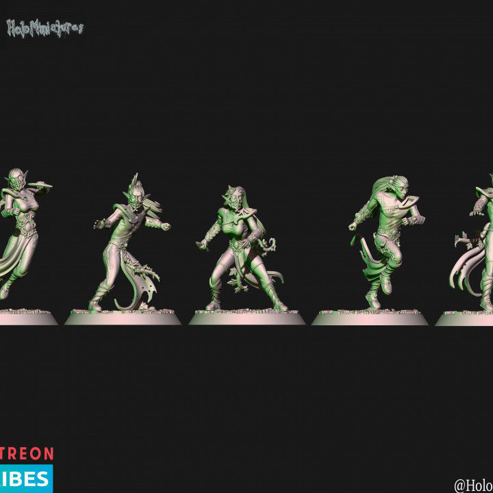 wood elves fantasy football team 3D model 3D printable | CGTrader