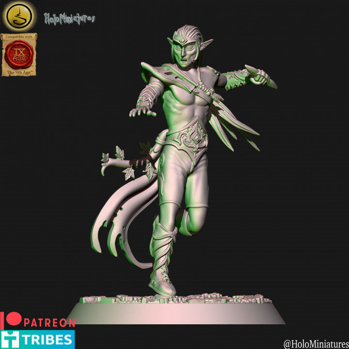 wood elves fantasy football team 3D model 3D printable | CGTrader