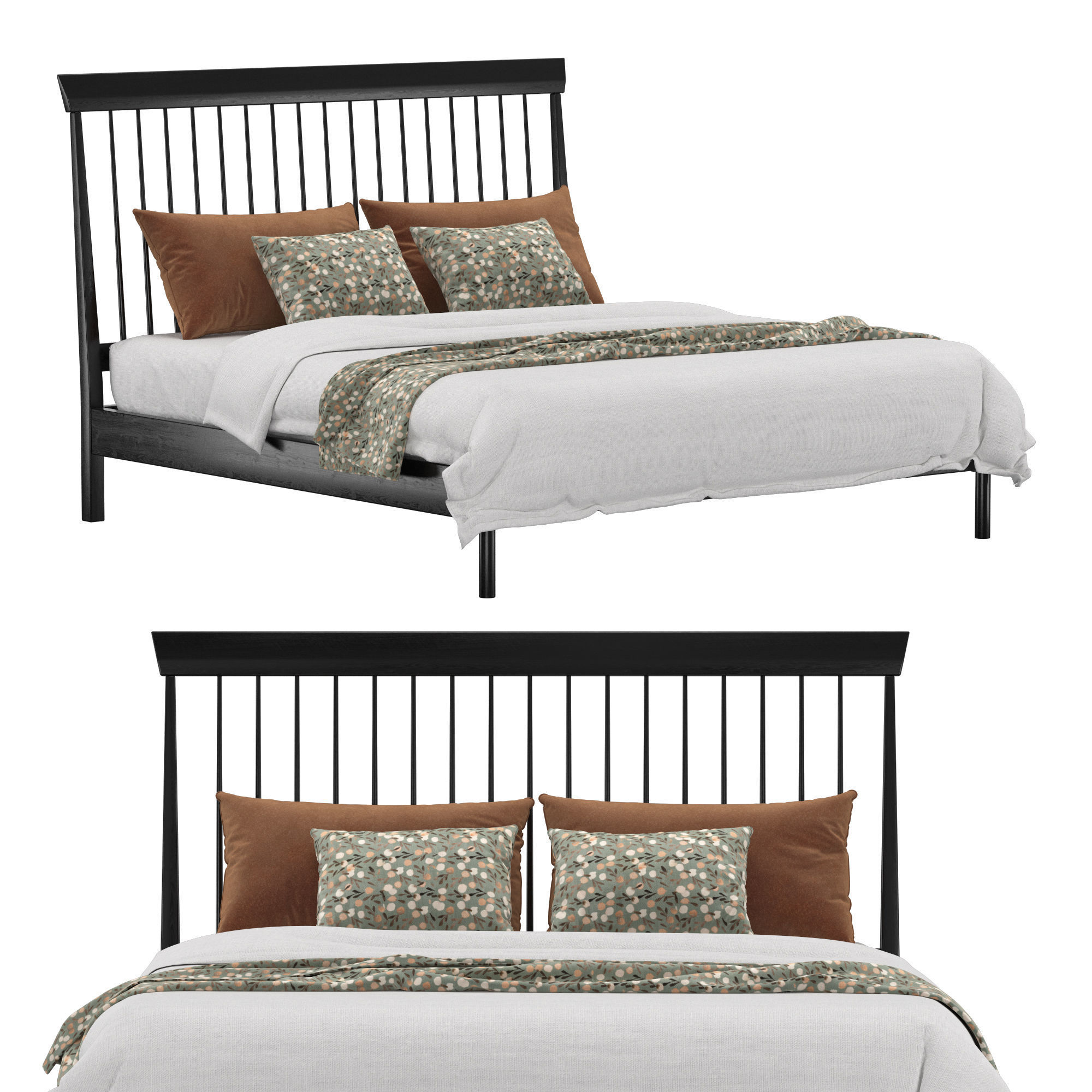 COLT BED - QUEEN 3D model | CGTrader