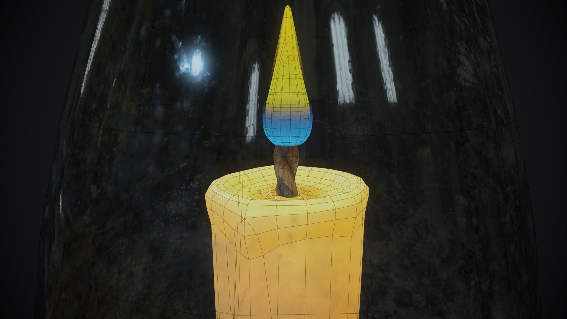 3D model Candle set 2 PBR VR / AR / low-poly | CGTrader