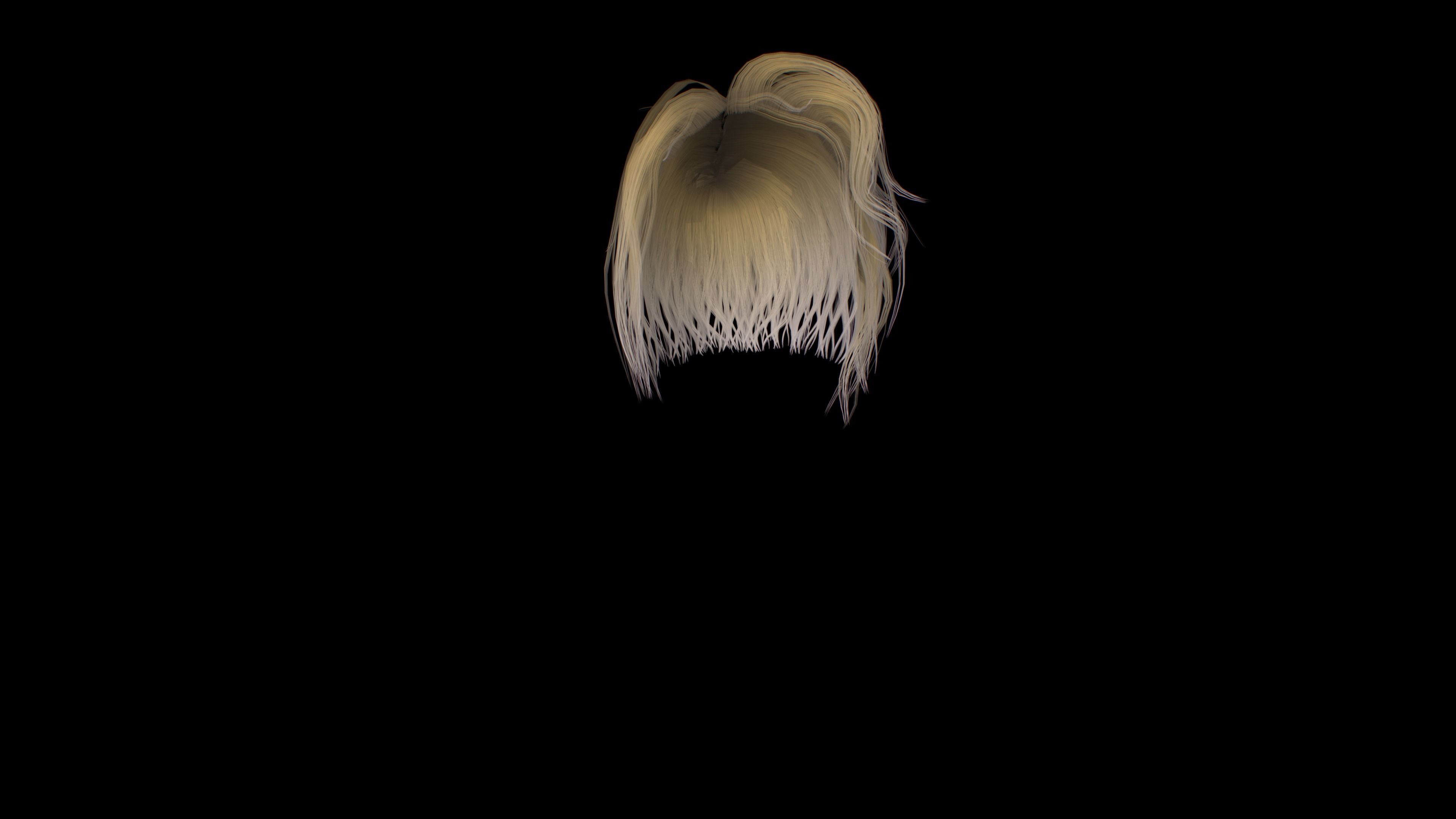 3D model Low-Poly short wavy hair VR / AR / low-poly | CGTrader