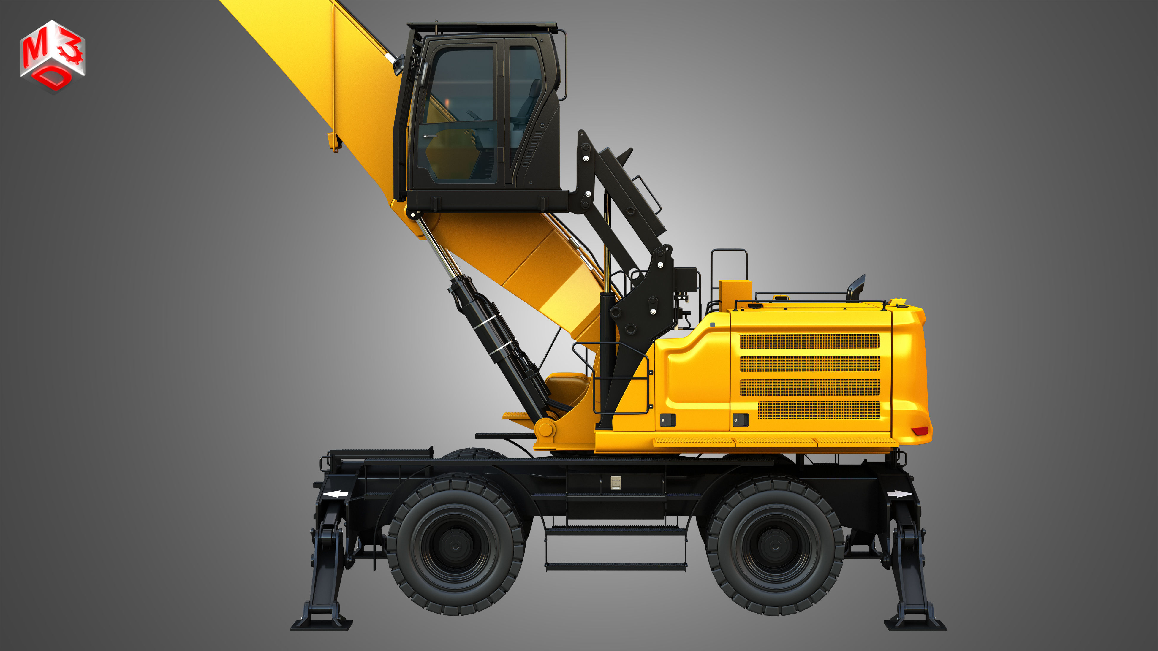 MH3050 - Wheel Material Handler 3D model | CGTrader