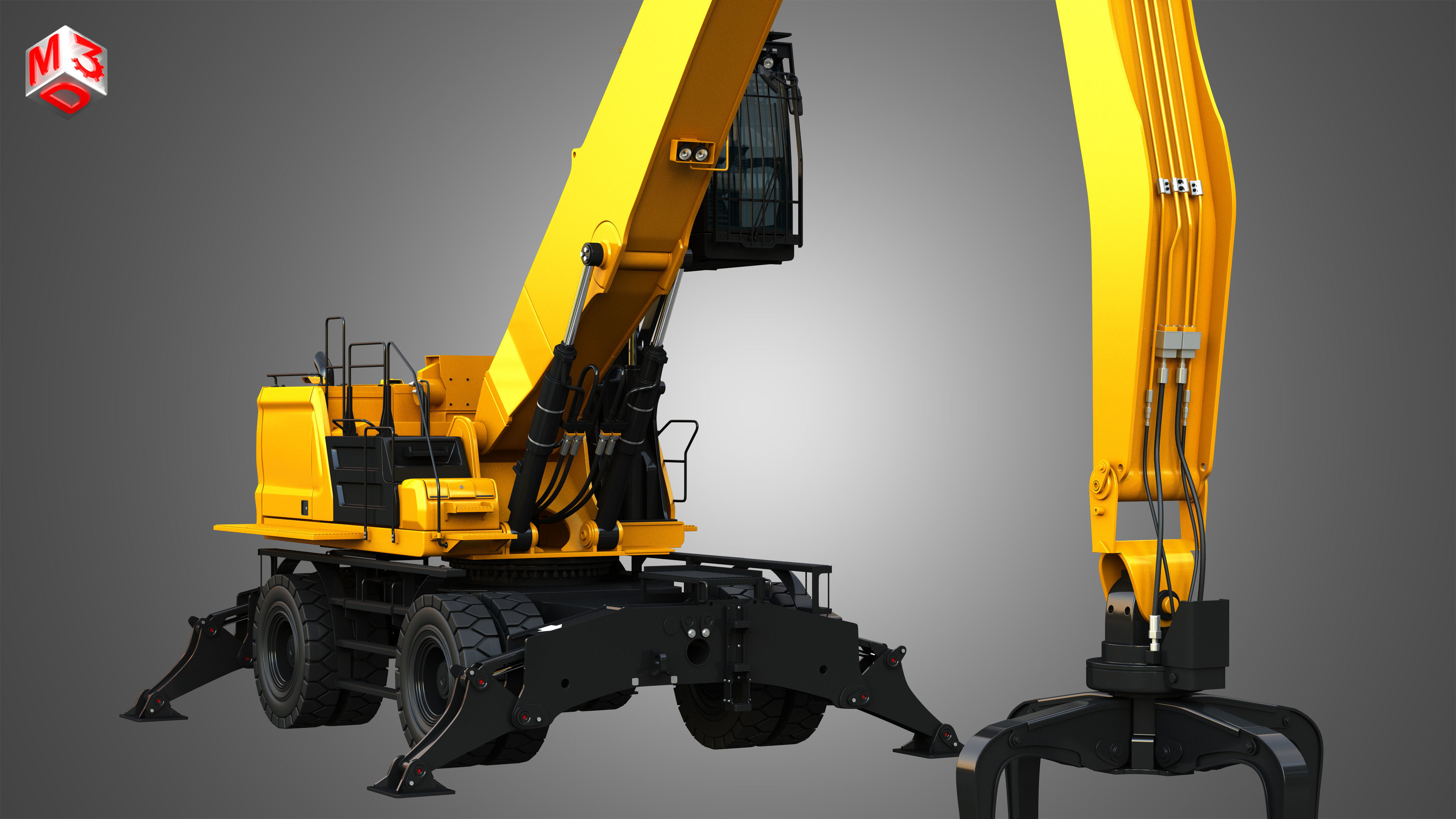 MH3050 - Wheel Material Handler 3D model | CGTrader