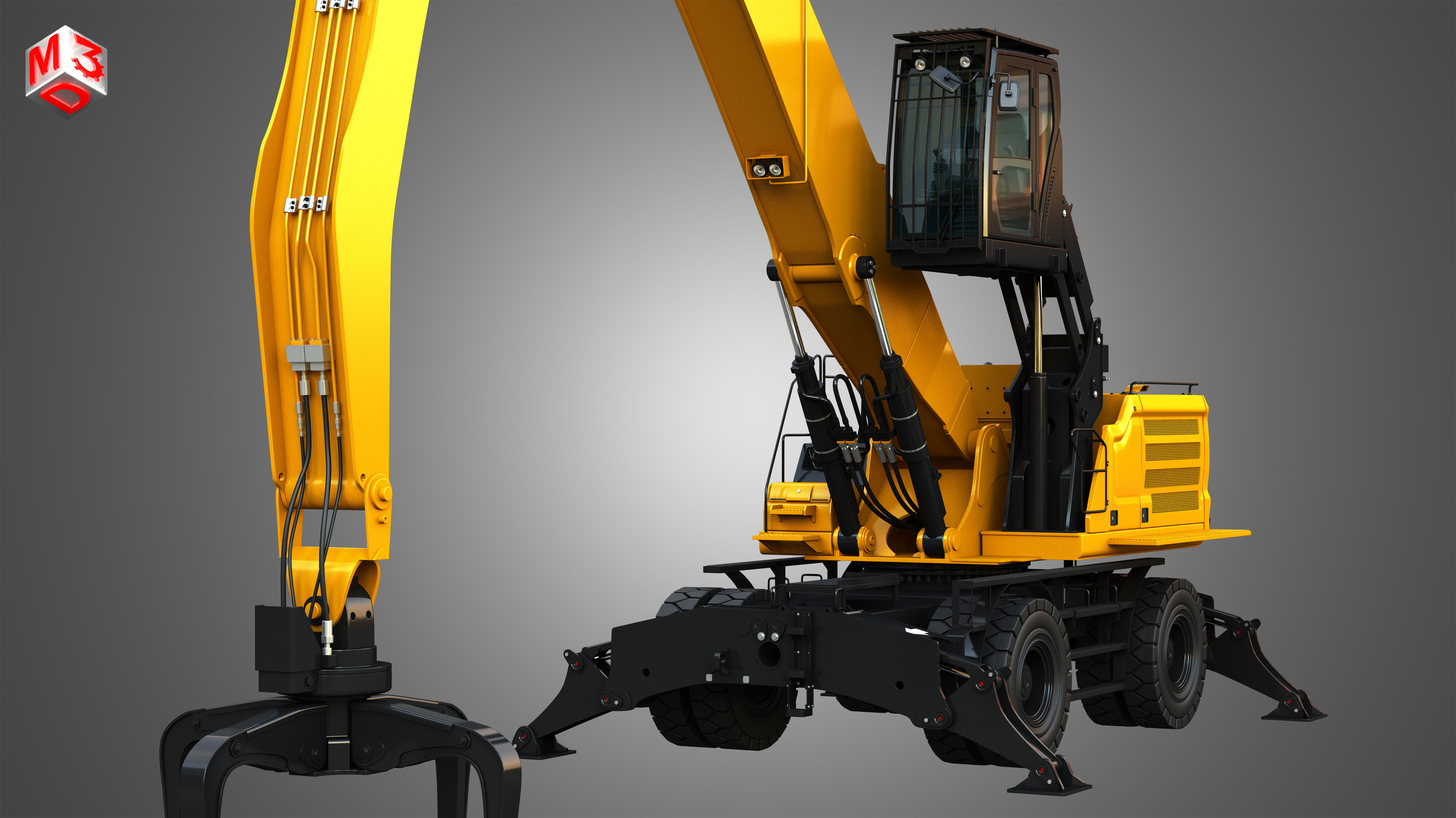 MH3050 - Wheel Material Handler 3D model | CGTrader