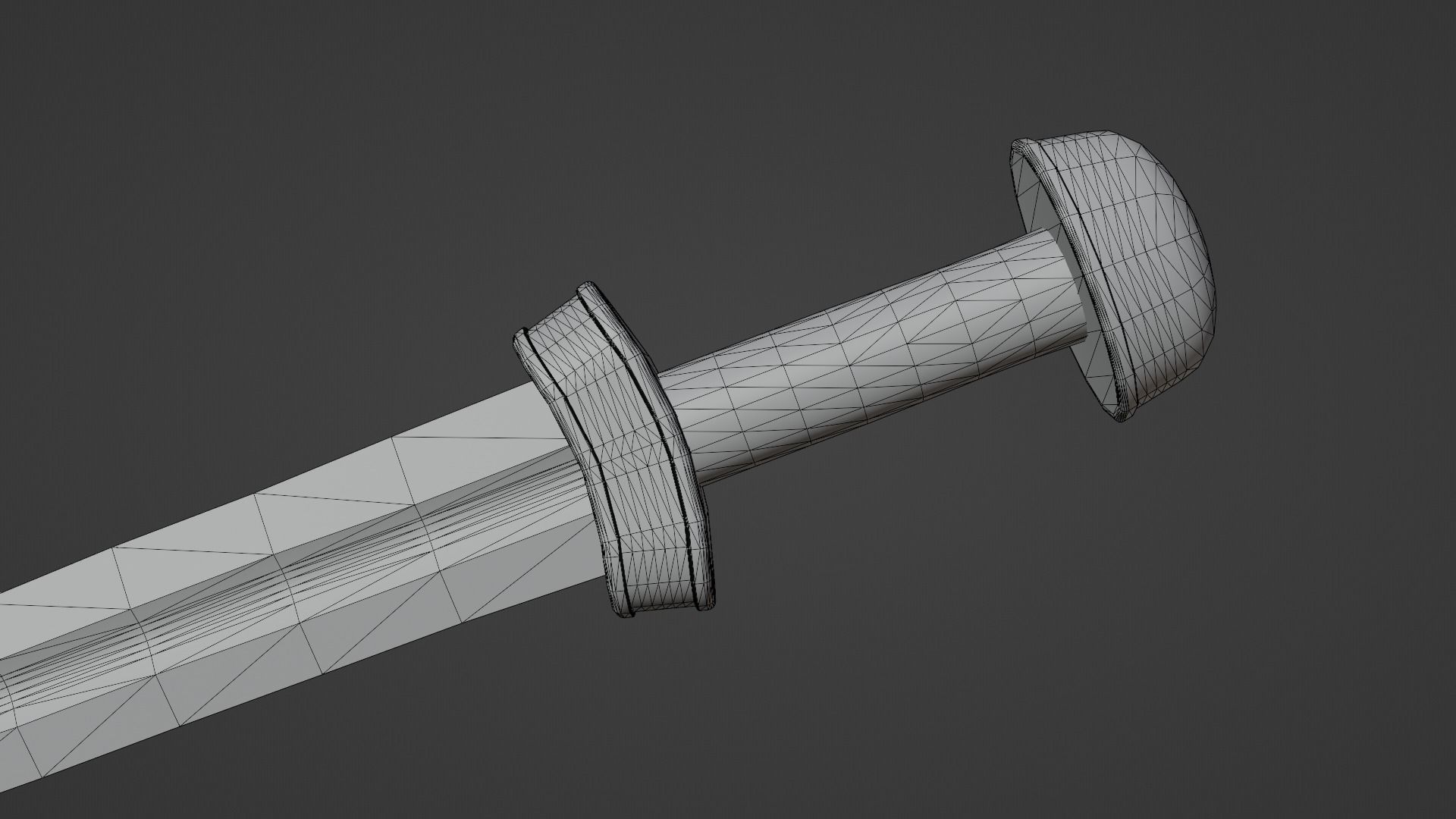 3D model Excalibur sword with Langsax handle VR / AR / low-poly | CGTrader