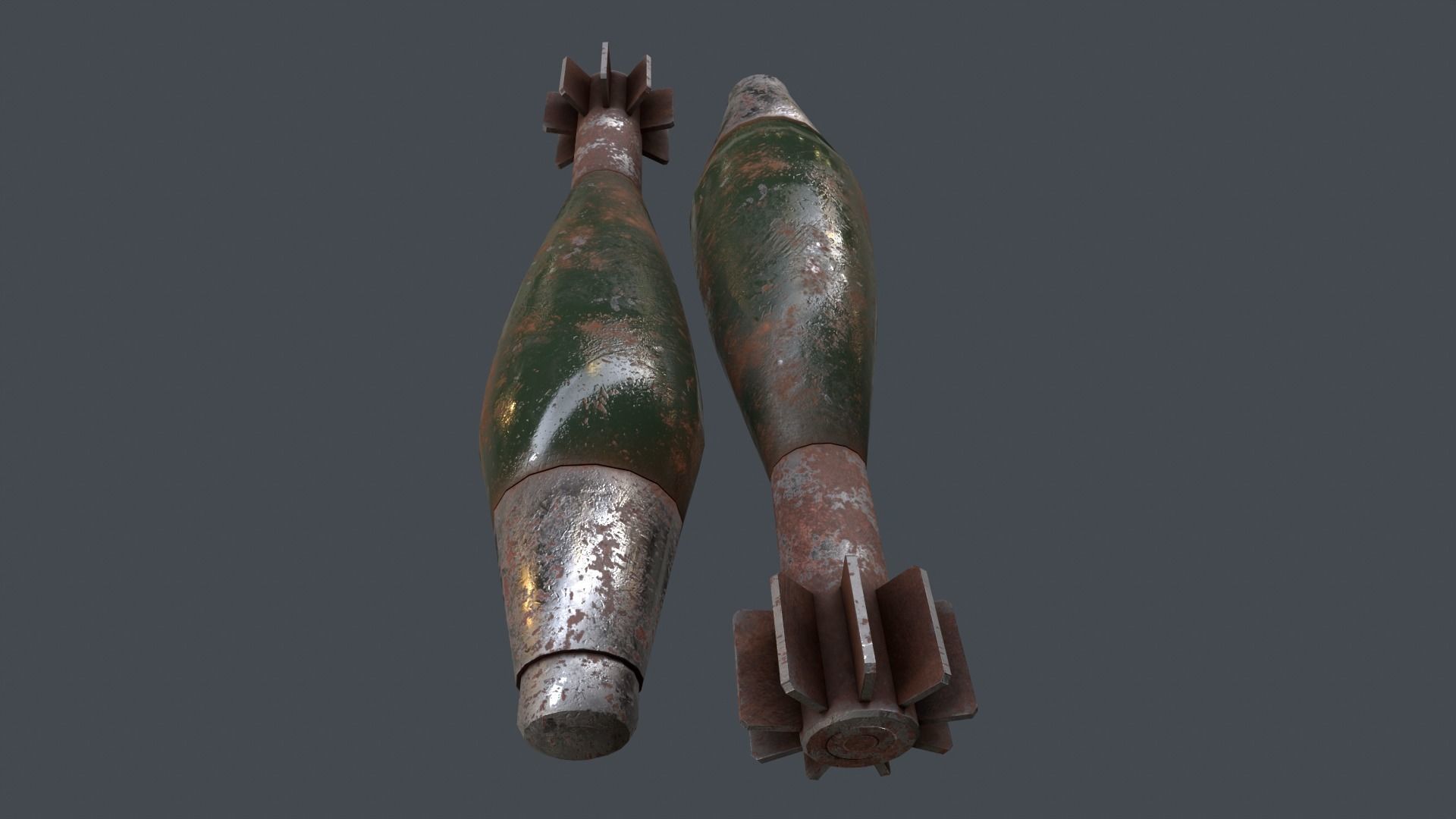 Mortar Projectile 60mm 3D model | CGTrader