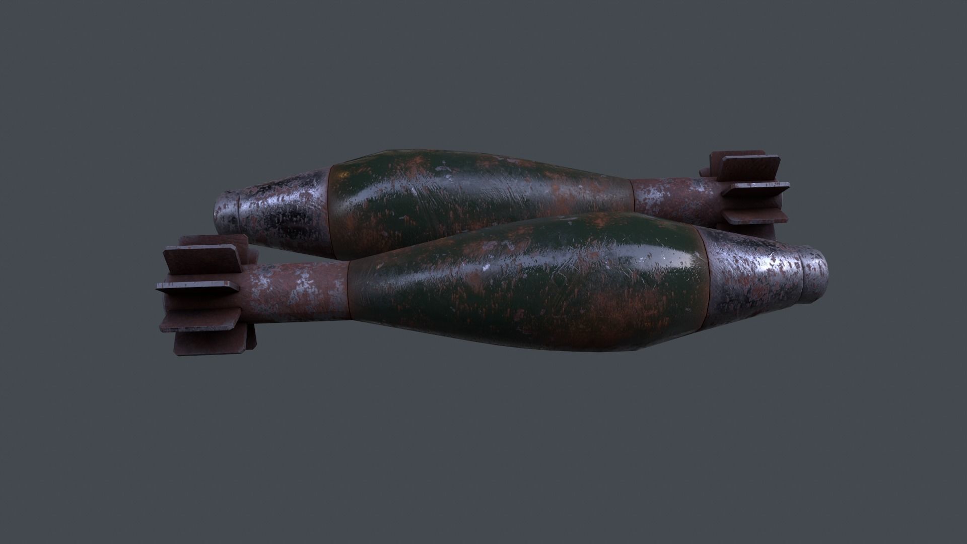 Mortar Projectile 60mm 3D model | CGTrader
