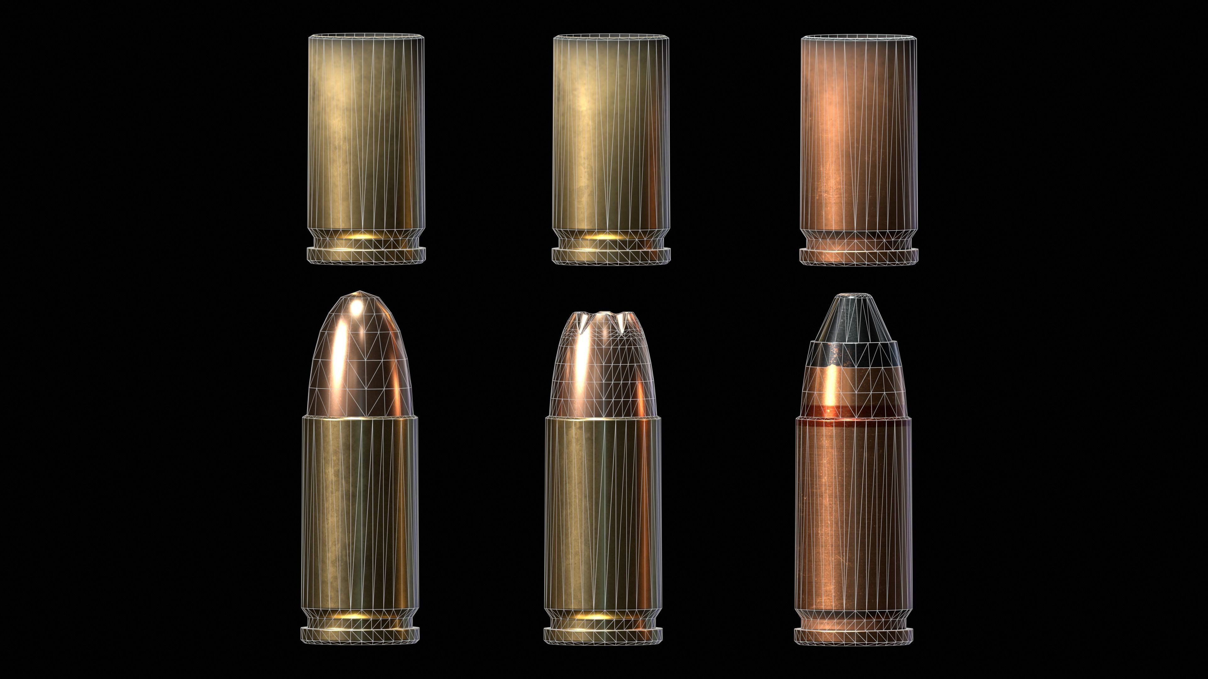 3D model 9MM Ammo Pack VR / AR / low-poly | CGTrader