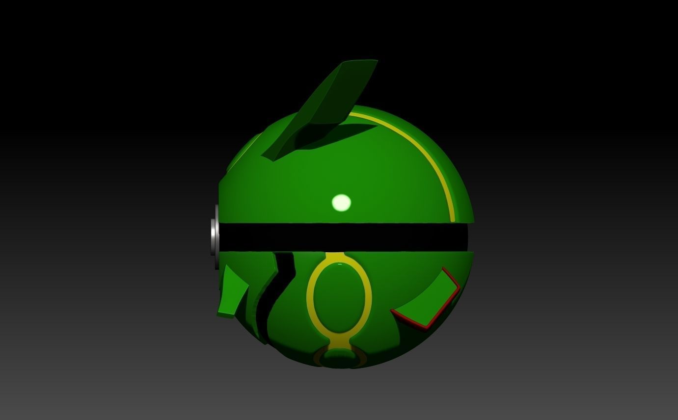 Rayquaza -ball 3D model 3D printable | CGTrader