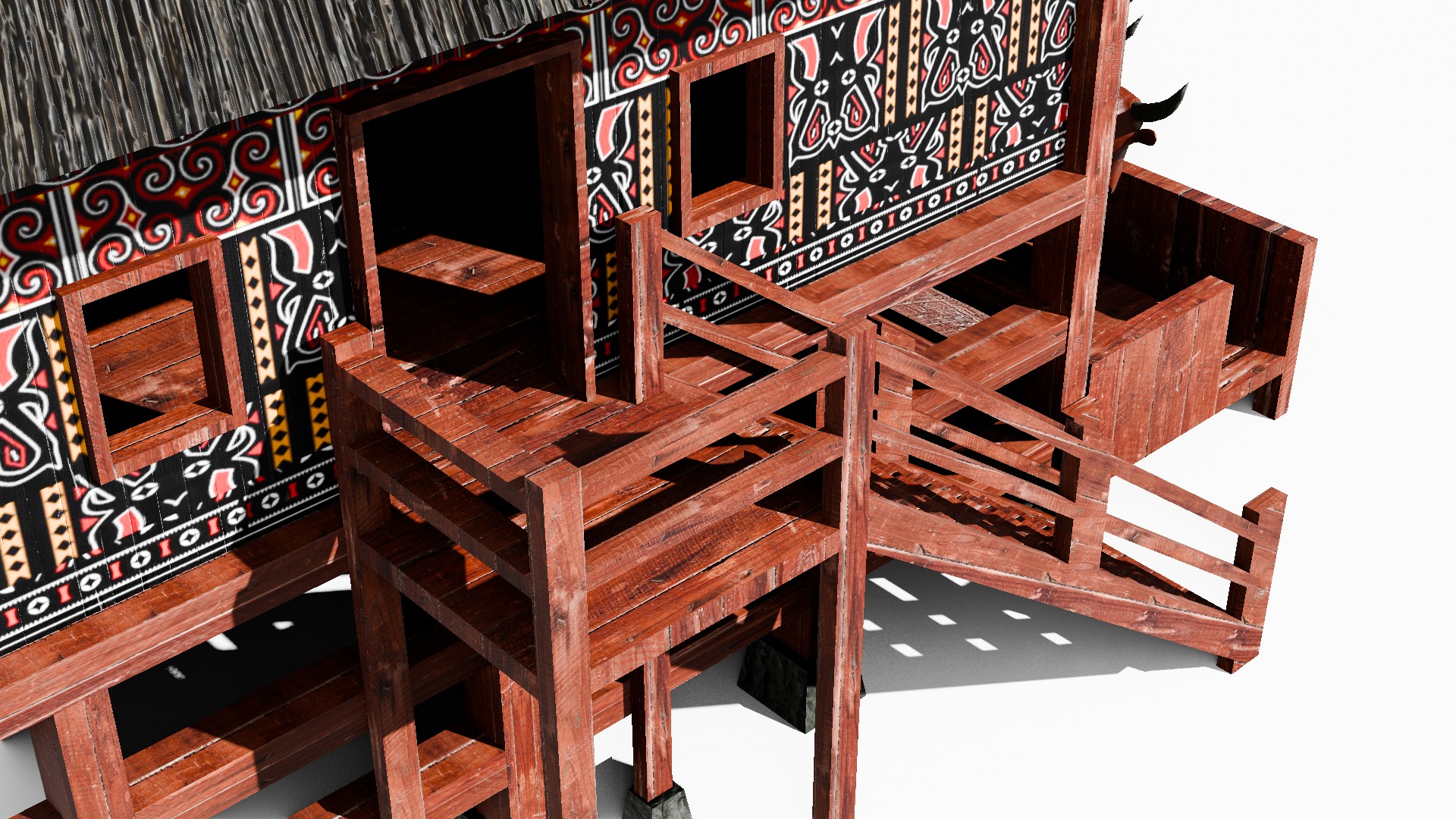 3D model Rumah Tongkonan Toraja VR / AR / low-poly | CGTrader