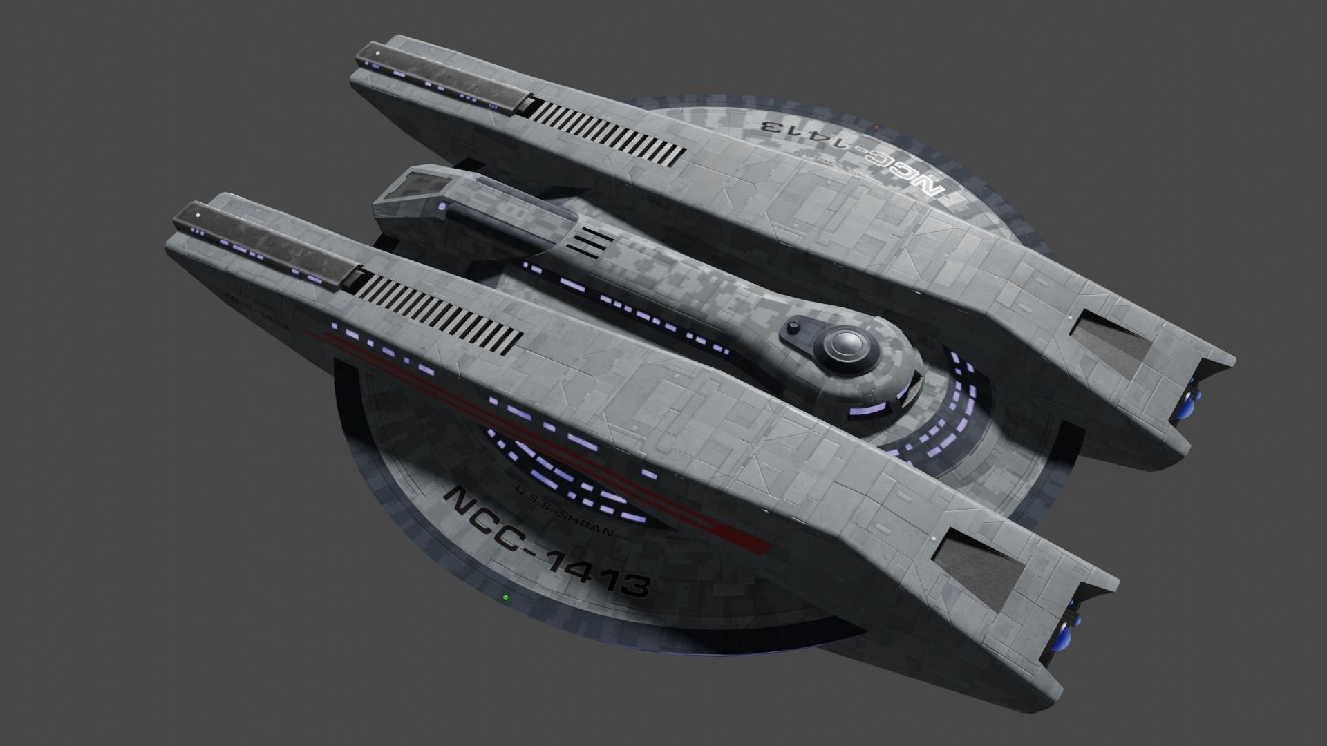 3D model Star Trek Magee-Class Starship VR / AR / low-poly | CGTrader