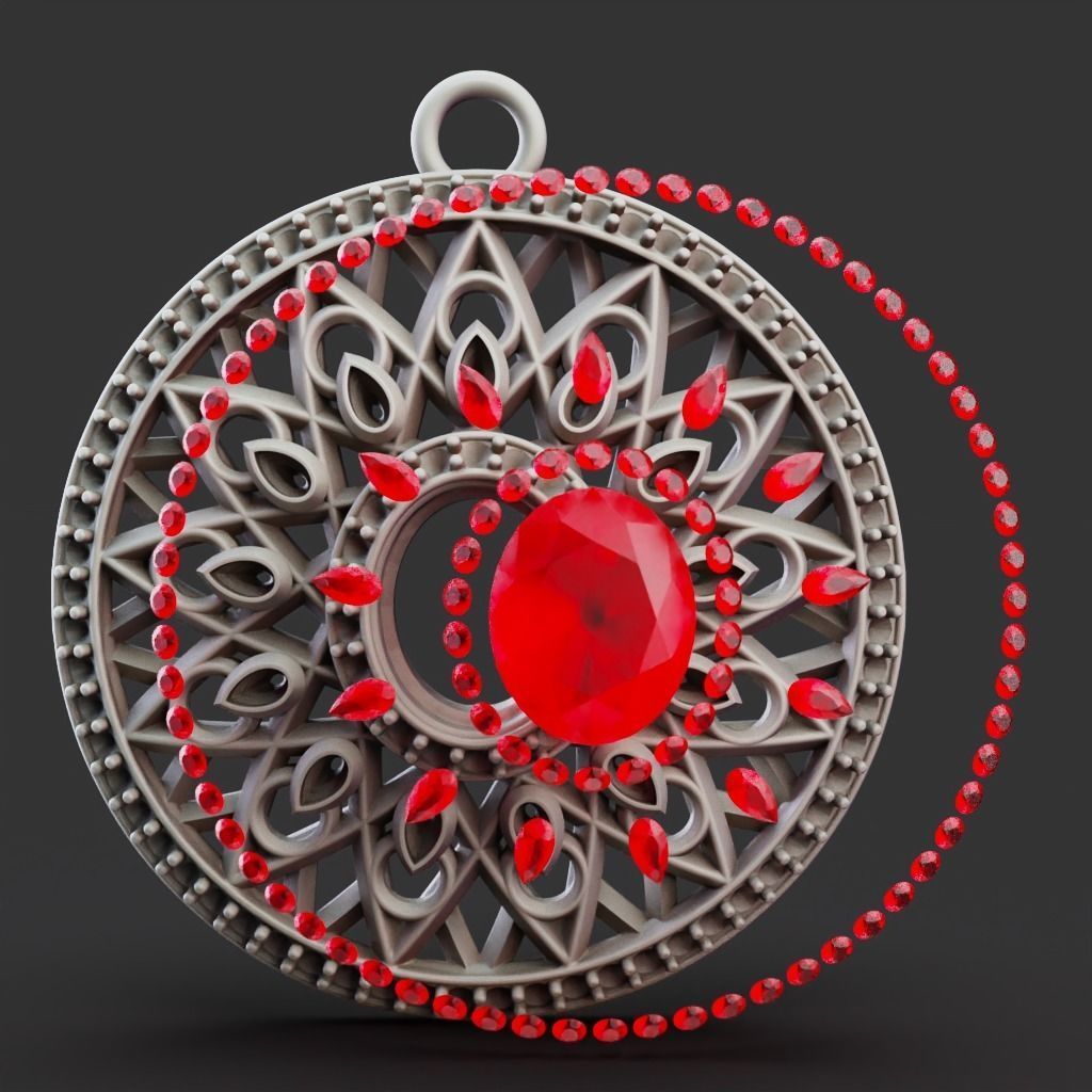 Pendant - 3D Printable TTRPG - PRESUPPORTED - 32mm Scale 3D model 3D ...