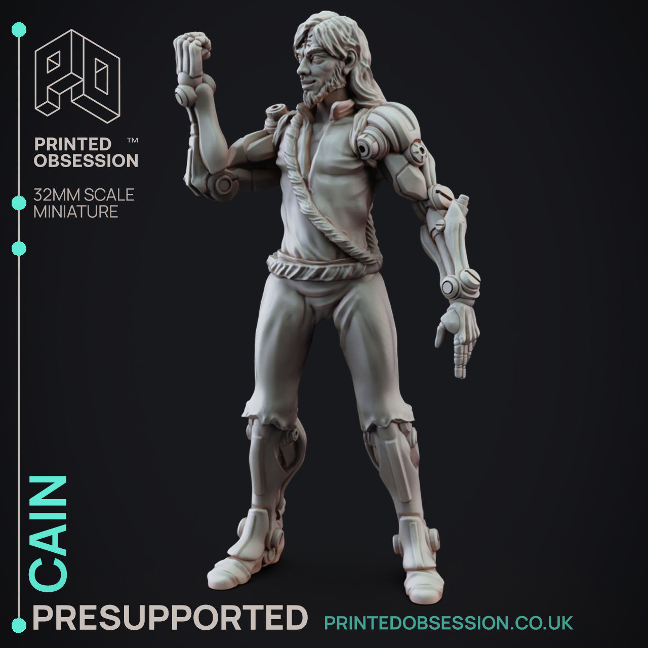 Cain - 3D Printable TTRPG - PRESUPPORTED - 32mm Scale 3D model 3D ...