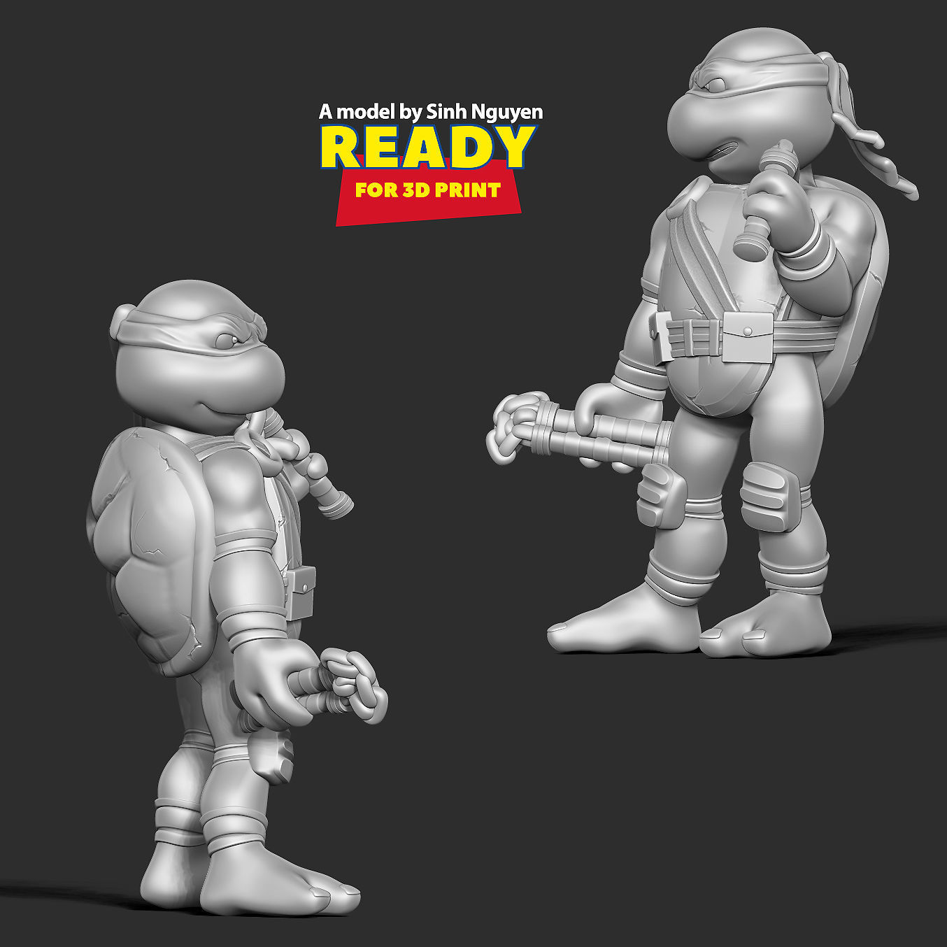 Michelangelo - Teenage Mutant Ninja Turtles 3D model 3D printable ...