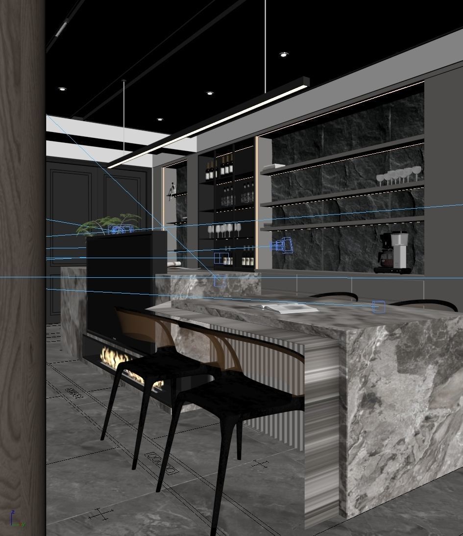 Living and dining room 3D model 3D model | CGTrader