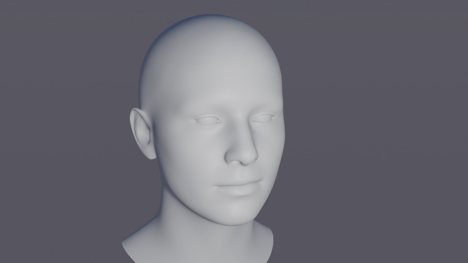 Rigged head 3D model rigged | CGTrader