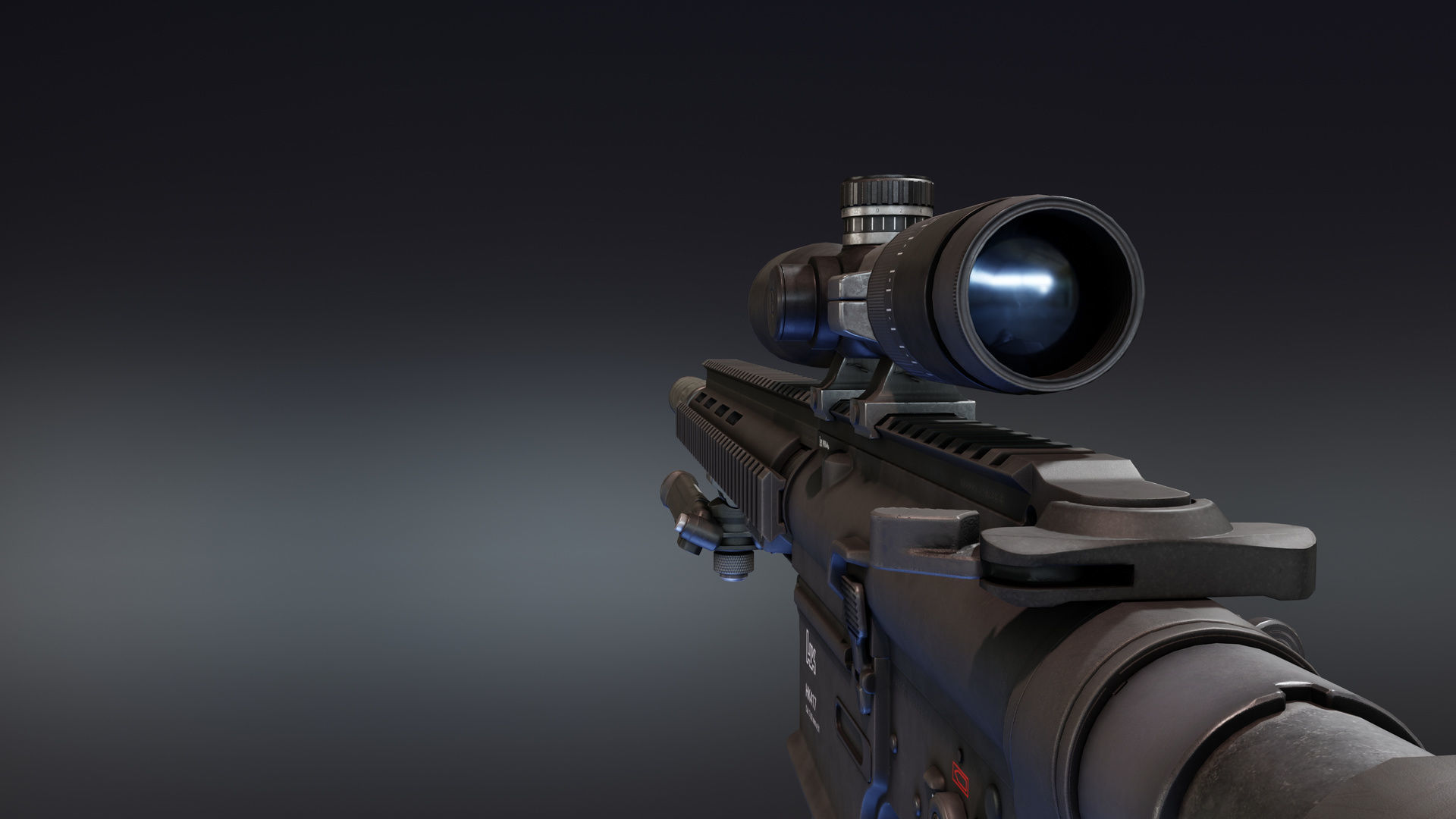 3D model HK417a1 Battle Rifle VR / AR / low-poly | CGTrader