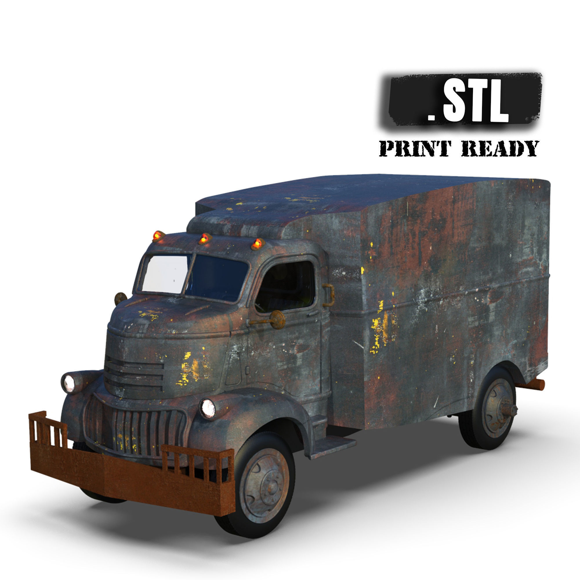 Printable Body Truck 41 46 Coe Jeepers Creepers STL file 3D model 3D ...