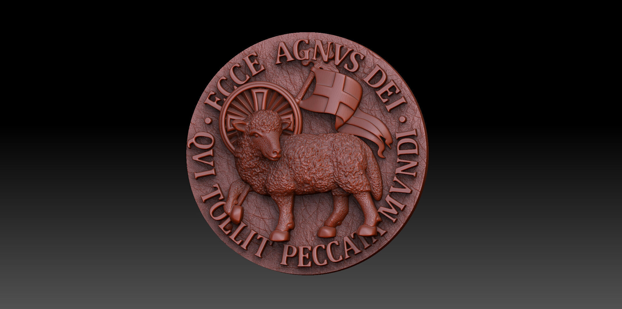 Lamb of God Agnus Dei Christian Jesus Christ Ring 3D model 3D printable ...