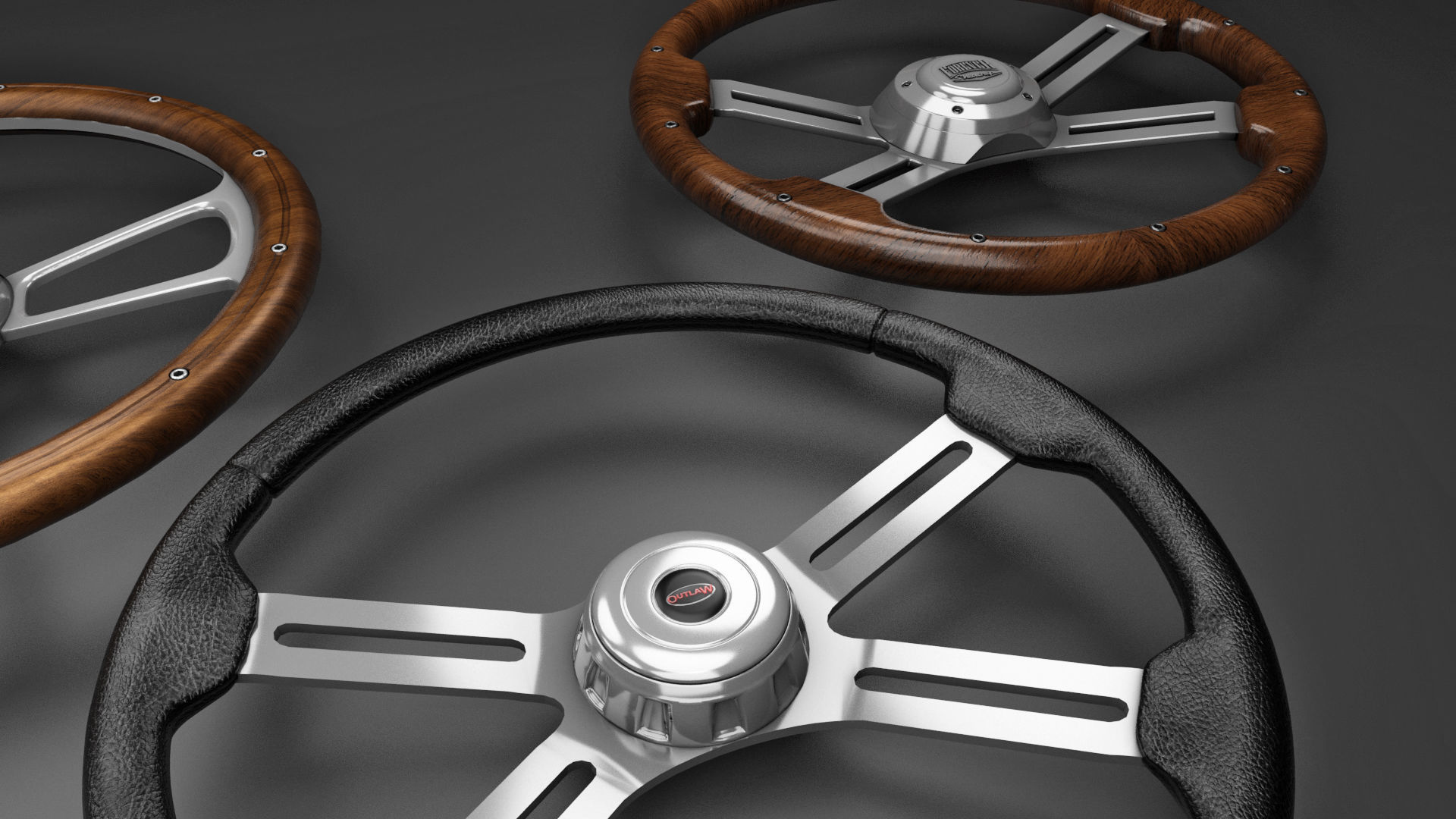 Vintage Steering Wheels 3D model | CGTrader