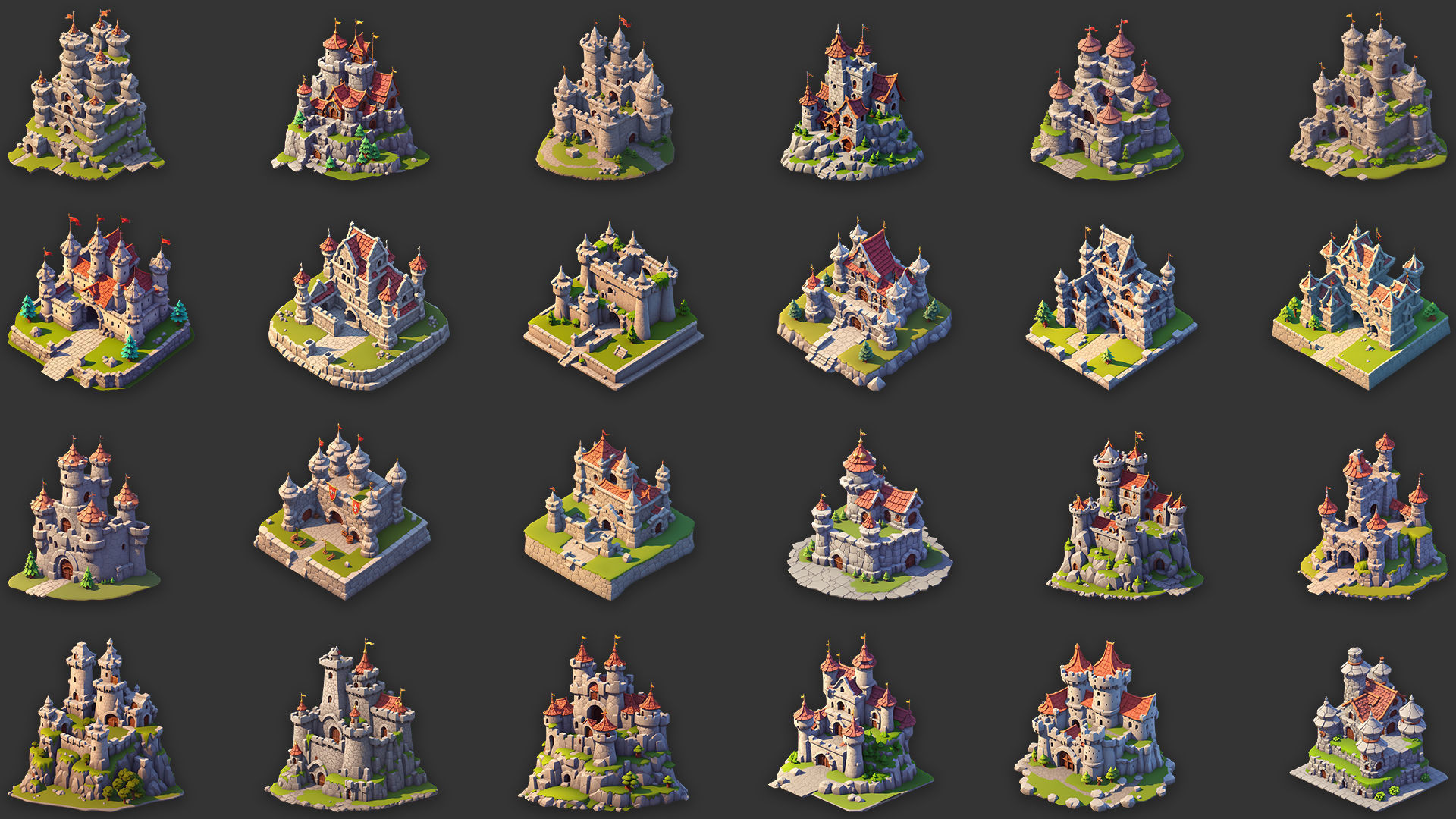 100 Fantasy Medieval Castle And Fort Game Asset Texture | CGTrader